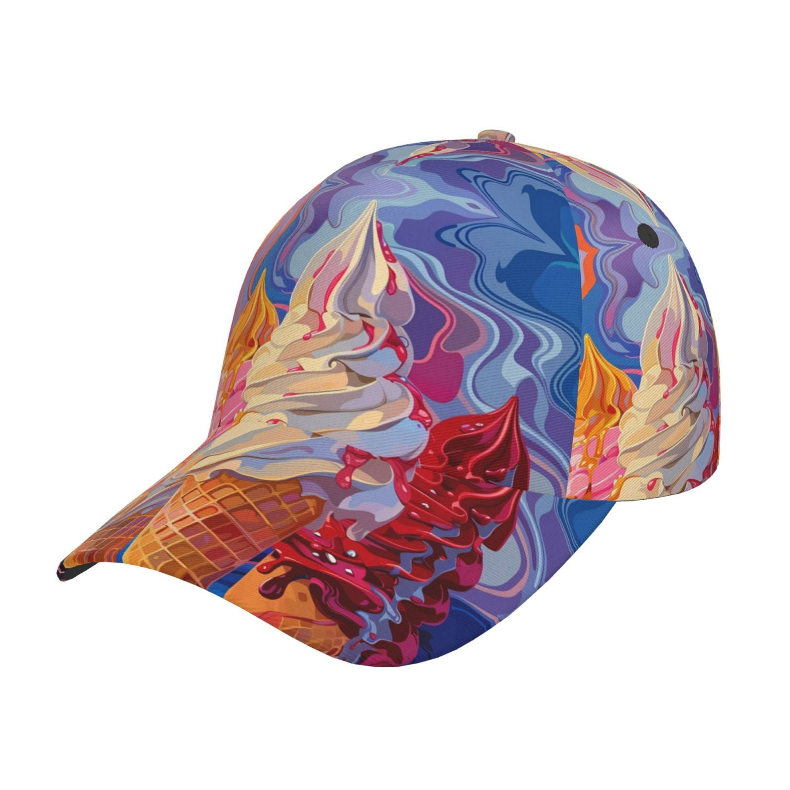Baseball Cap, Trio Of Dripping Cones Sun Hats for Men Women, Adjustable ...