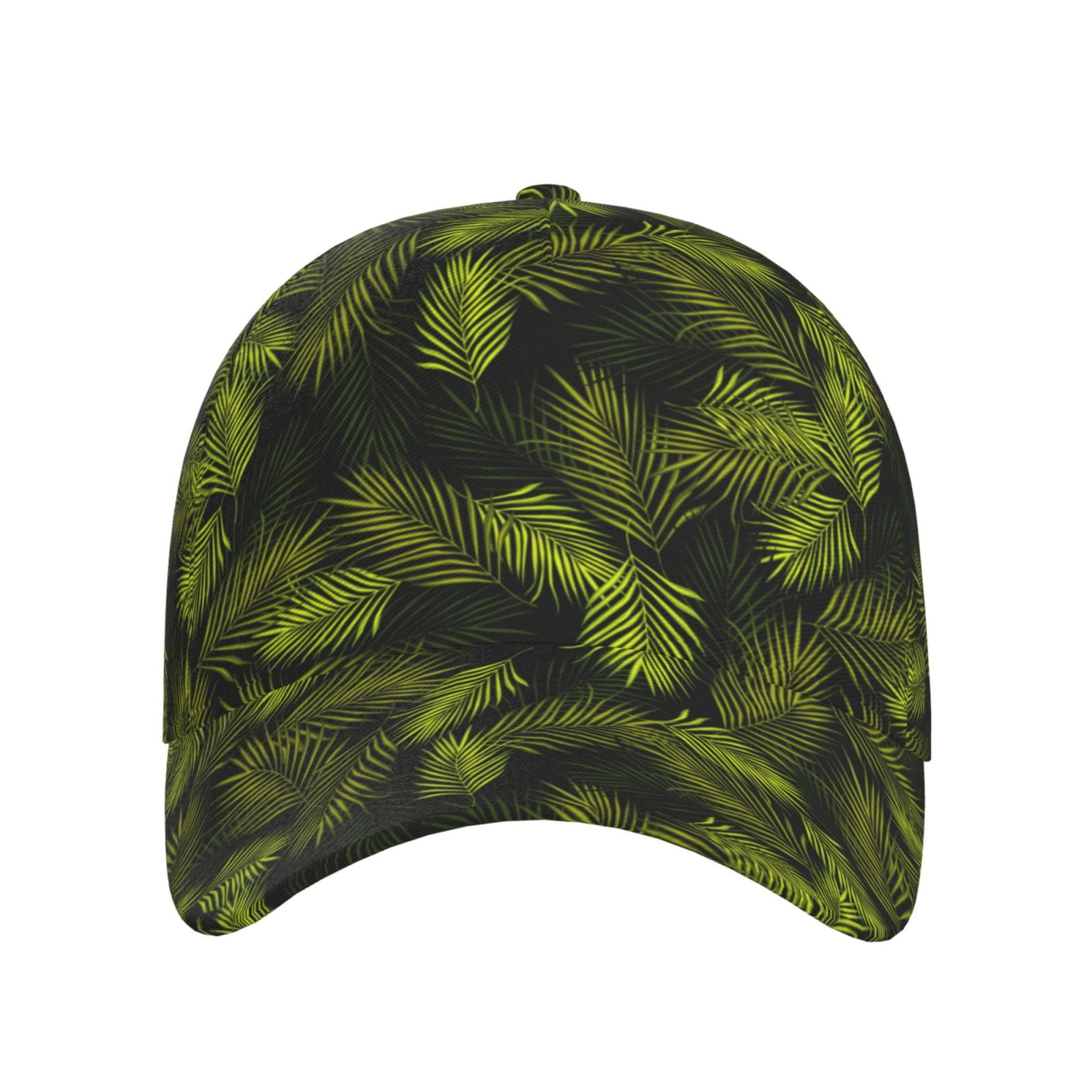 Baseball Cap, Tropical Palm Leaves Fern Leaf Trucker Hats Women Dad Hat ...