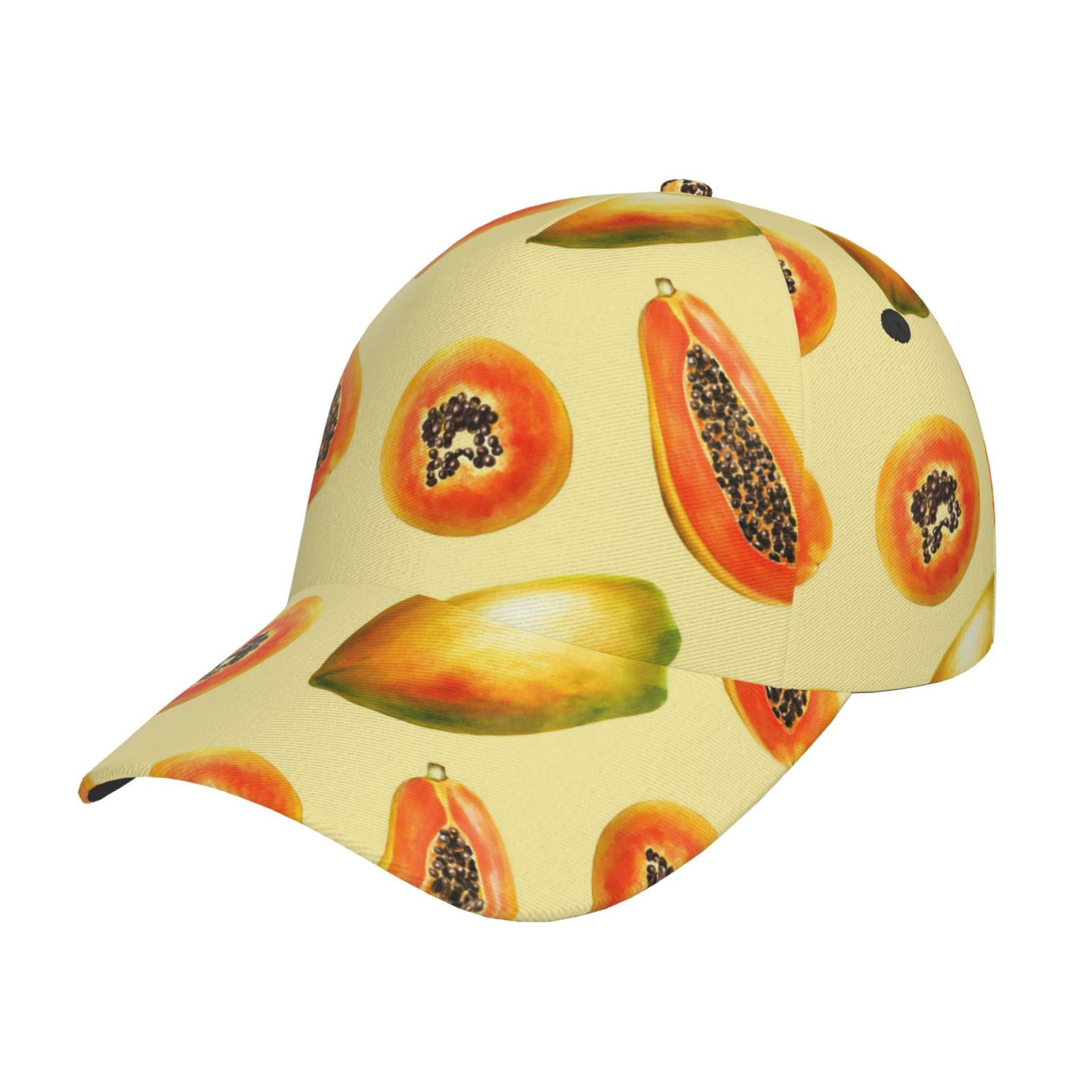 Baseball Cap, Tropical Papaya Fruit Sun Hats For Men Women, Adjustable ...