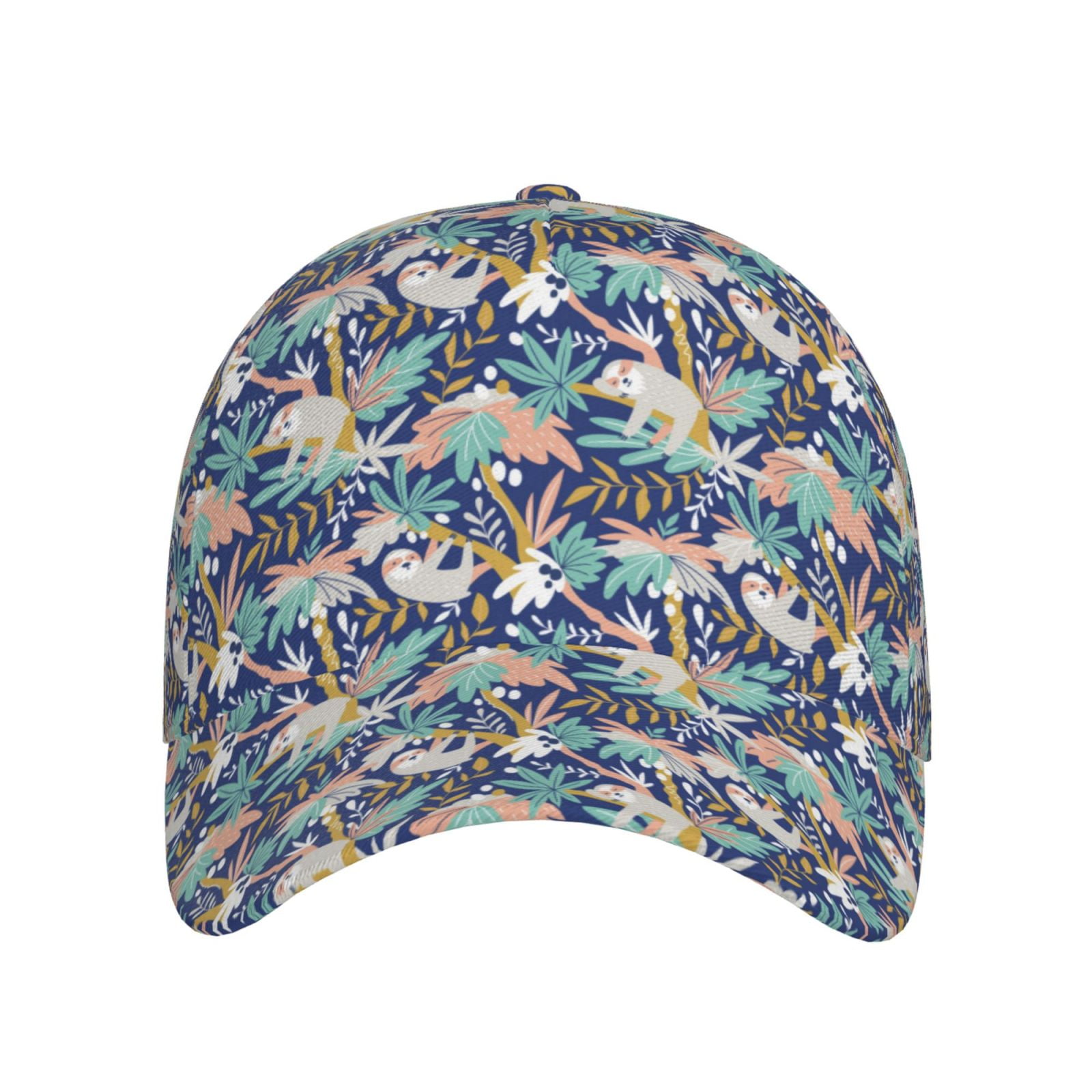 Baseball Cap, Tropical Sloth Trucker Hats Women Dad Hat For Workouts ...