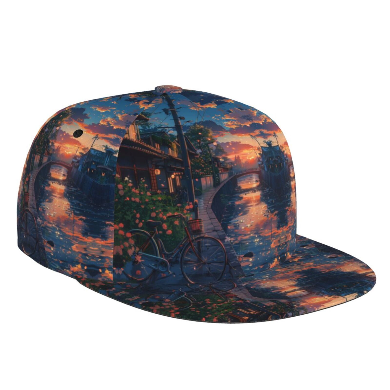 Baseball Cap - Twilight Canal Reflection Hats for Men/Women Low Profile ...