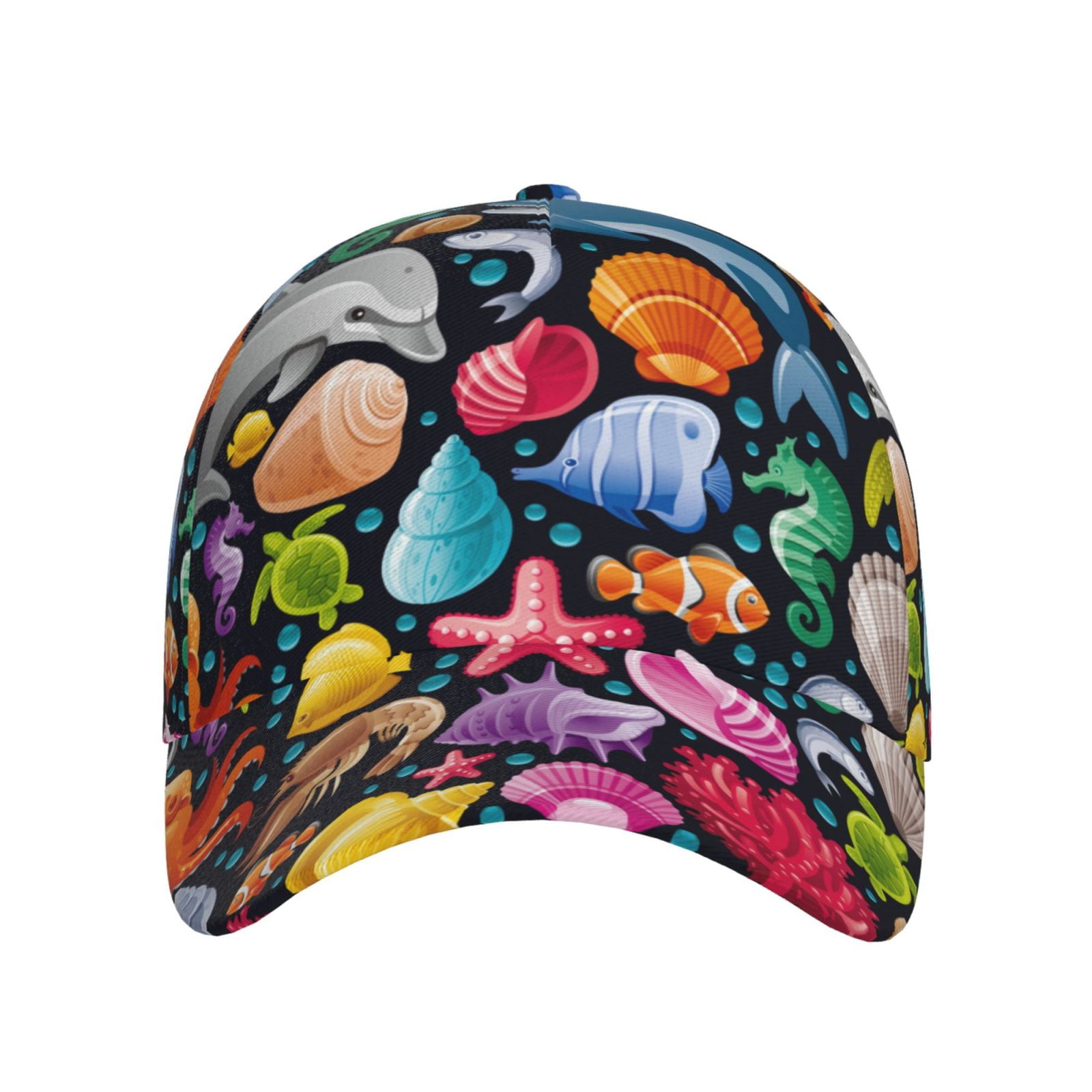 Baseball Cap, Underwater Diving Animals Trucker Hats Women Dad Hat For ...