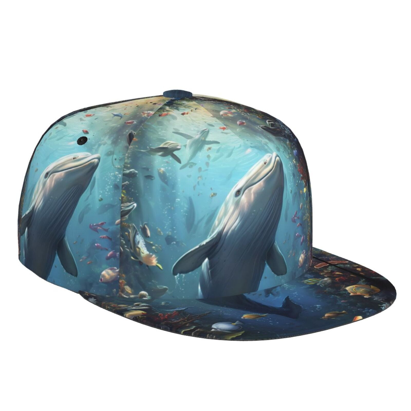 Baseball Cap - Underwater Dolphin Hats for Men/Women Low Profile ...