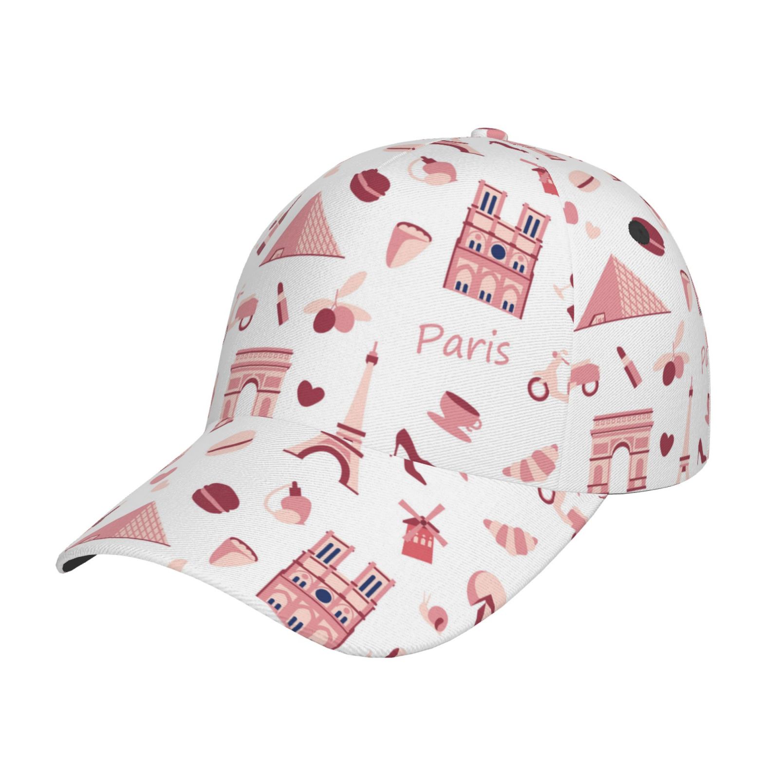 Baseball Cap - Urban Eiffel Tower Adjustable Size Hats For Men And ...