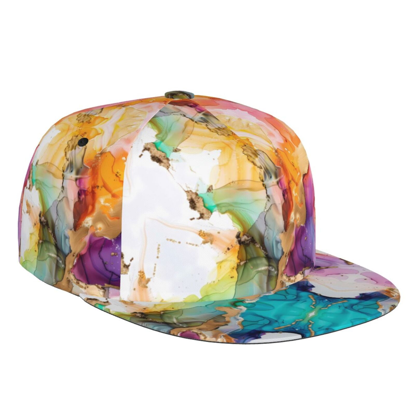 Baseball Cap - Vibrant Abstract Color Splash Hats for Men/Women Low ...