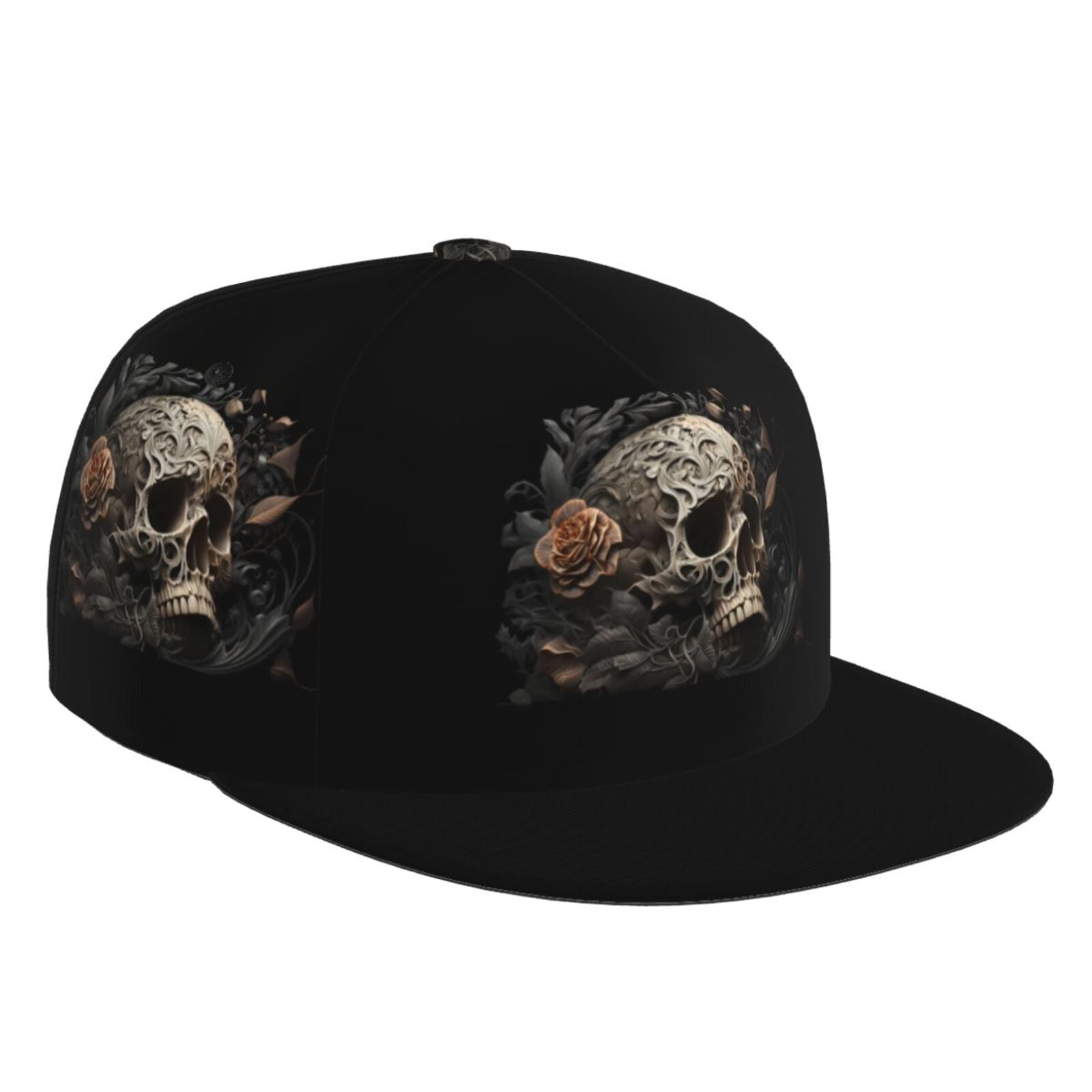 Baseball Cap - Vintage Pattern Flower Skull Hats for Men/Women Low ...