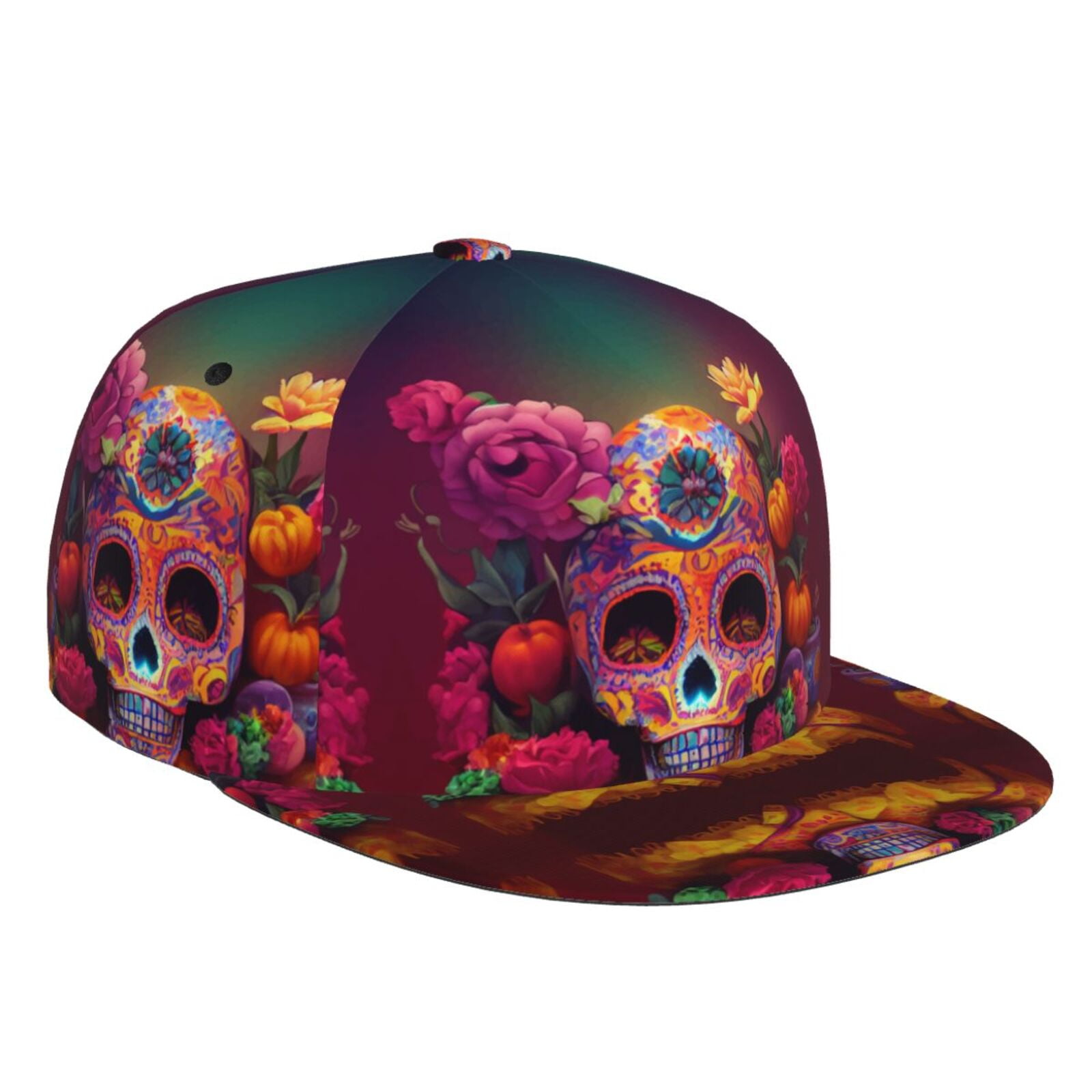 Baseball Cap - Vintage Patterned Skull Hats for Men/Women Low Profile ...