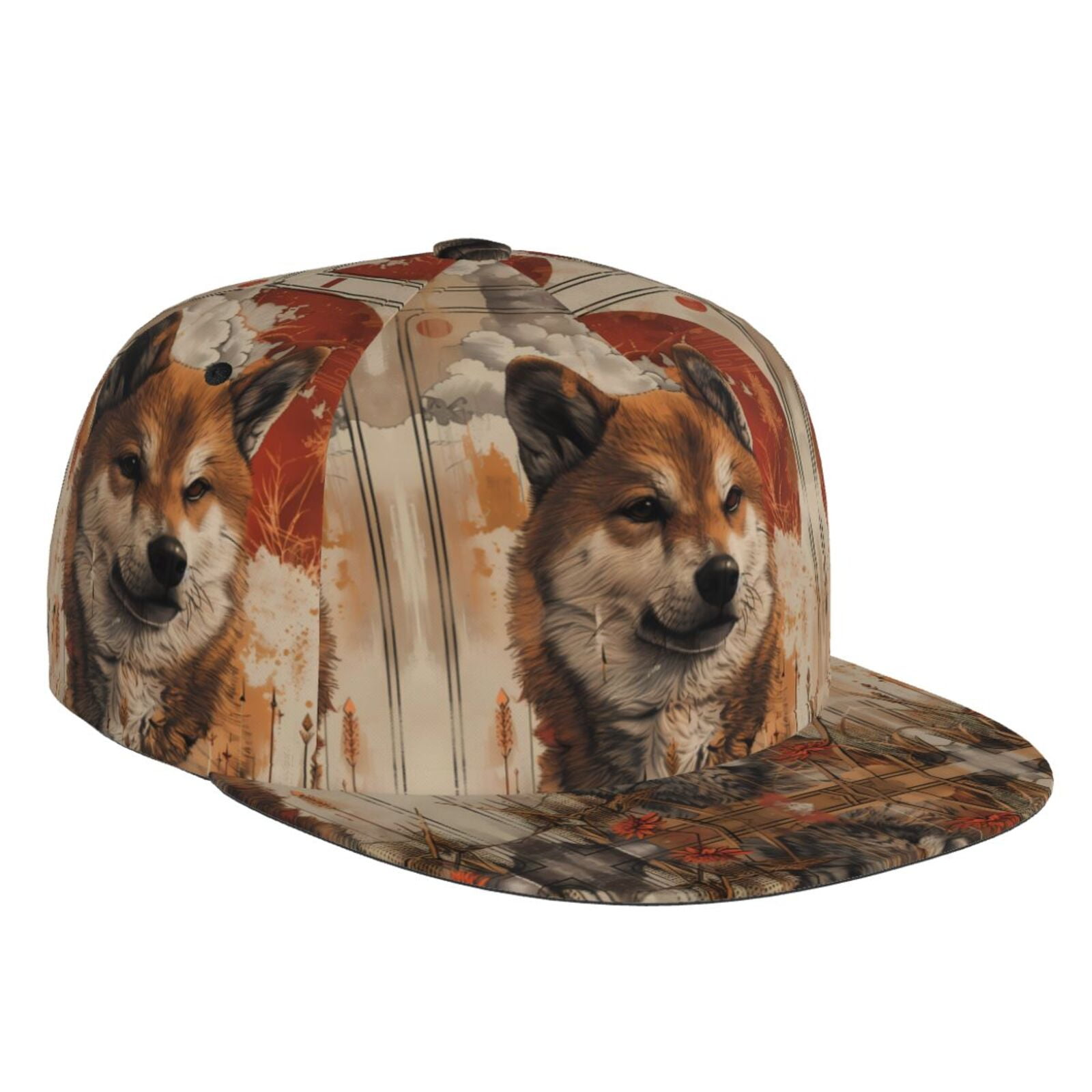 Baseball Cap - Vintage Shiba Inu Art Hats for Men/Women Low Profile ...