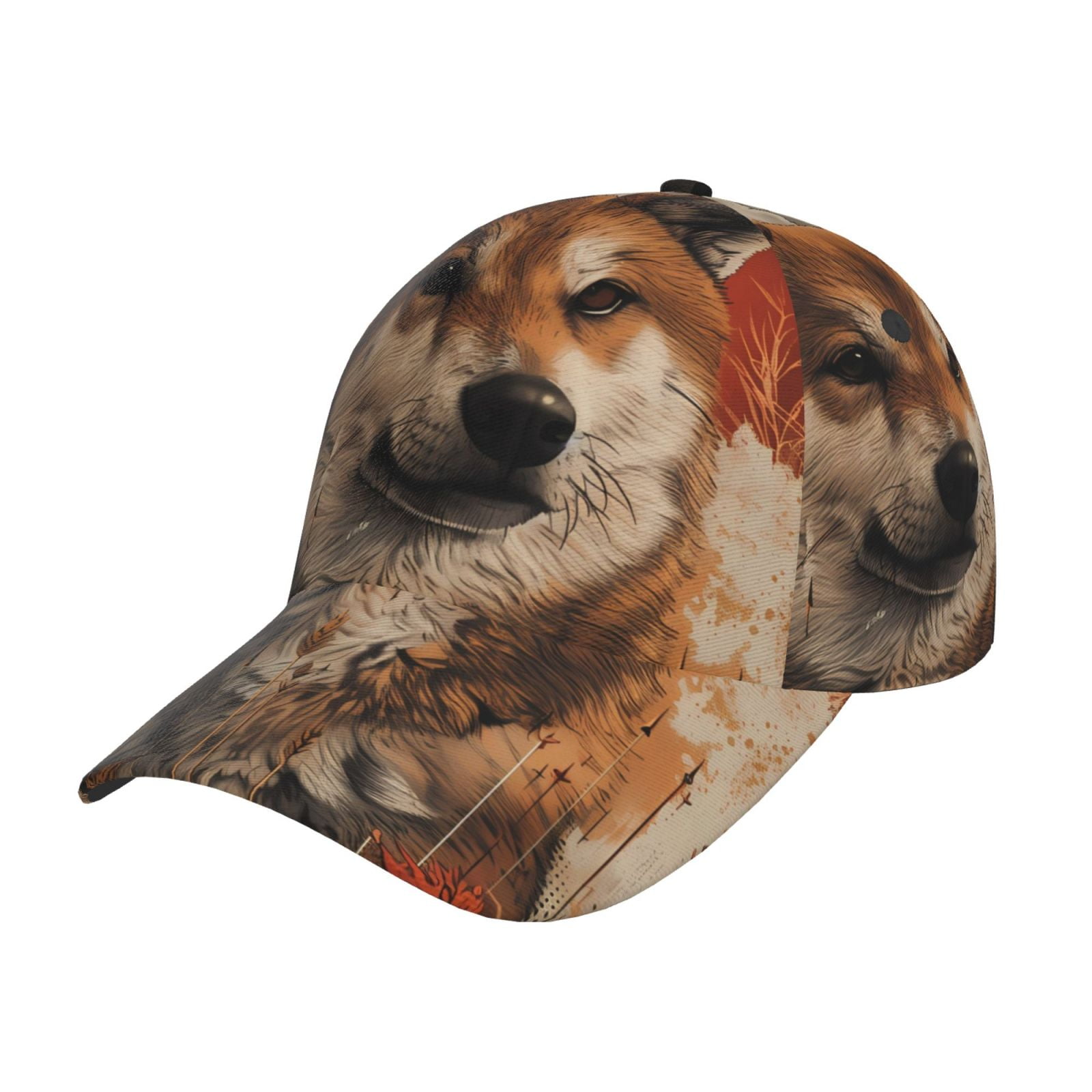 Baseball Cap, Vintage Shiba Inu Art Sun Hats for Men Women, Adjustable ...