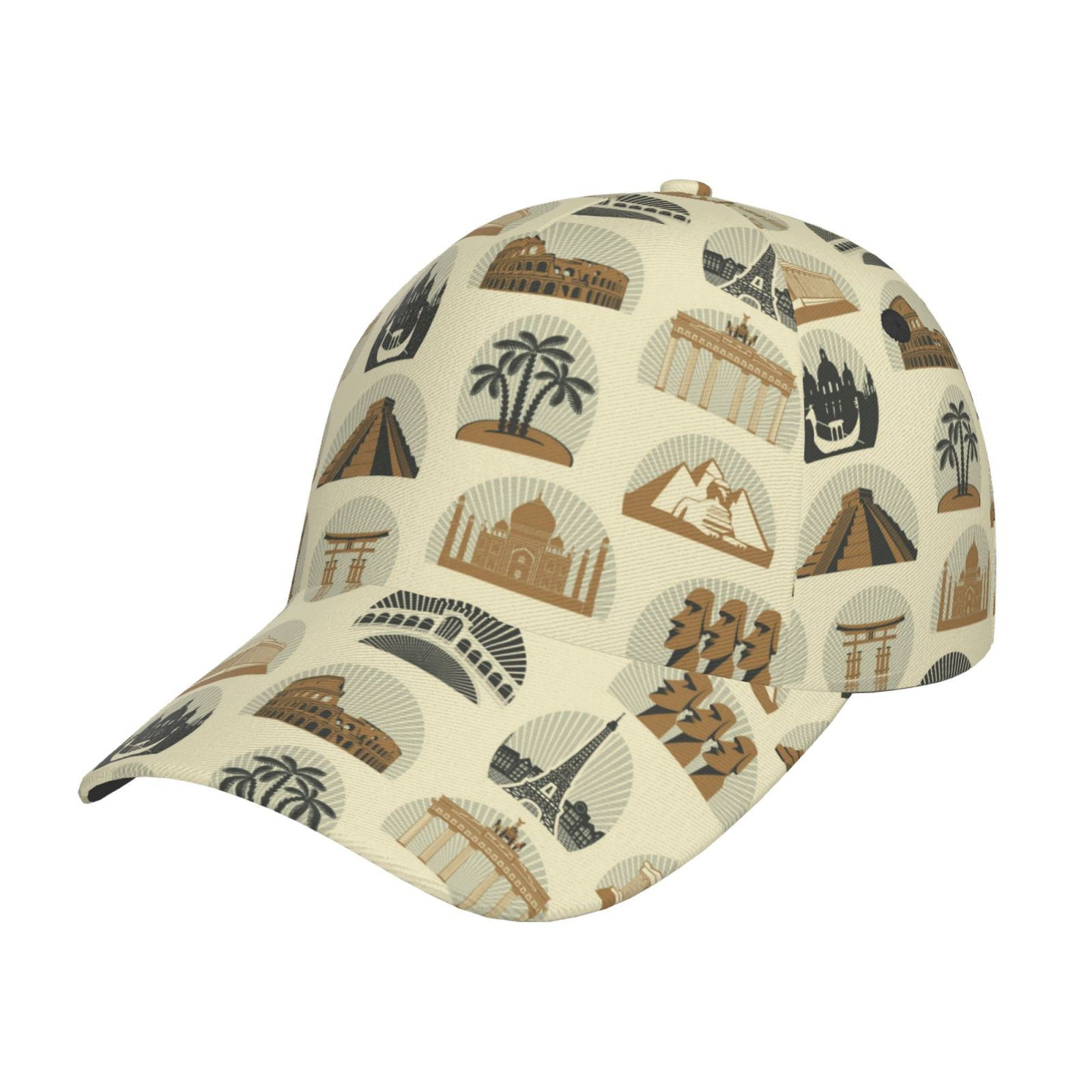 Baseball Cap, Vintage Stamps Pattern Hats For Men Women Low Profile ...