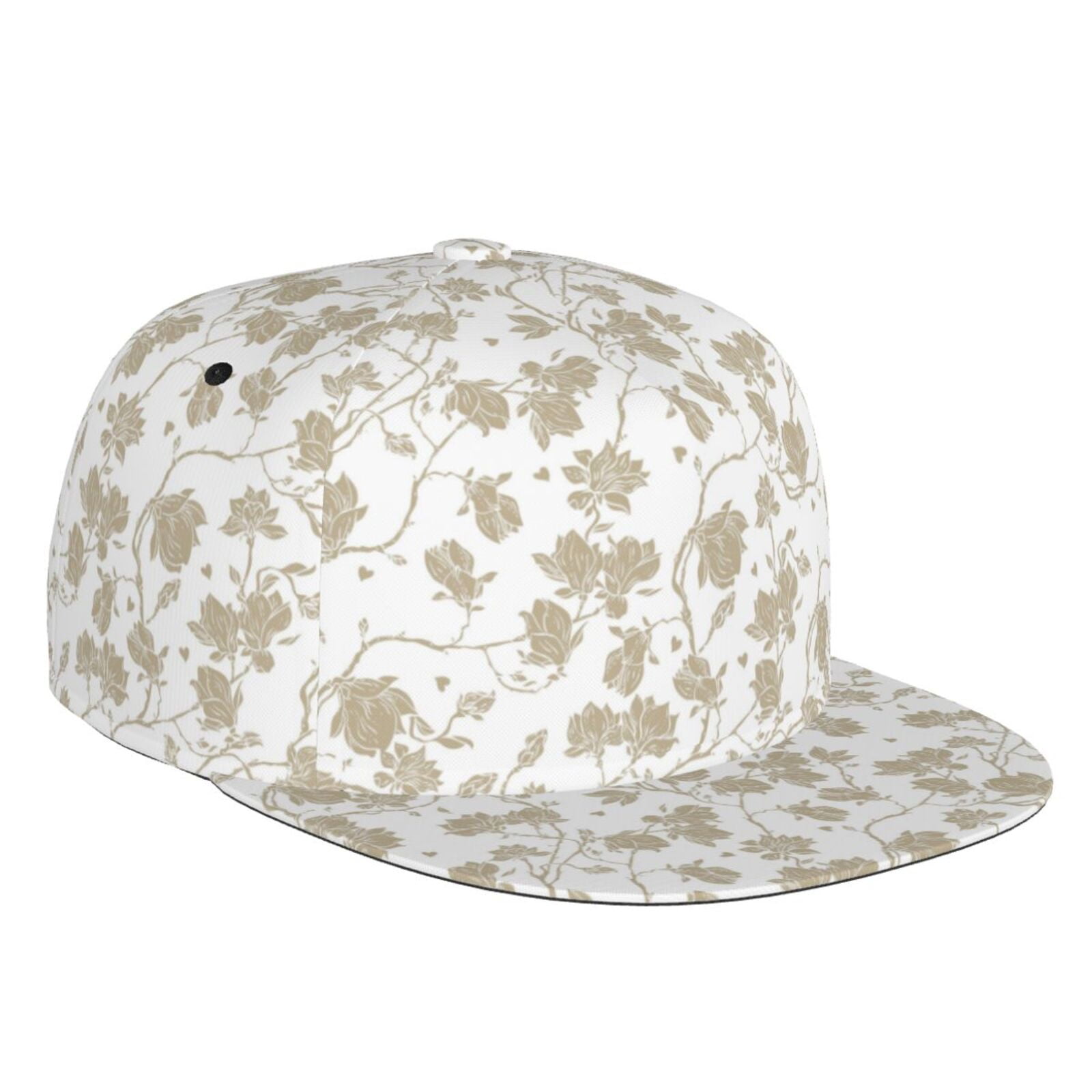Baseball Cap - Vintage Stylized White Color Hats for Men/Women Low ...