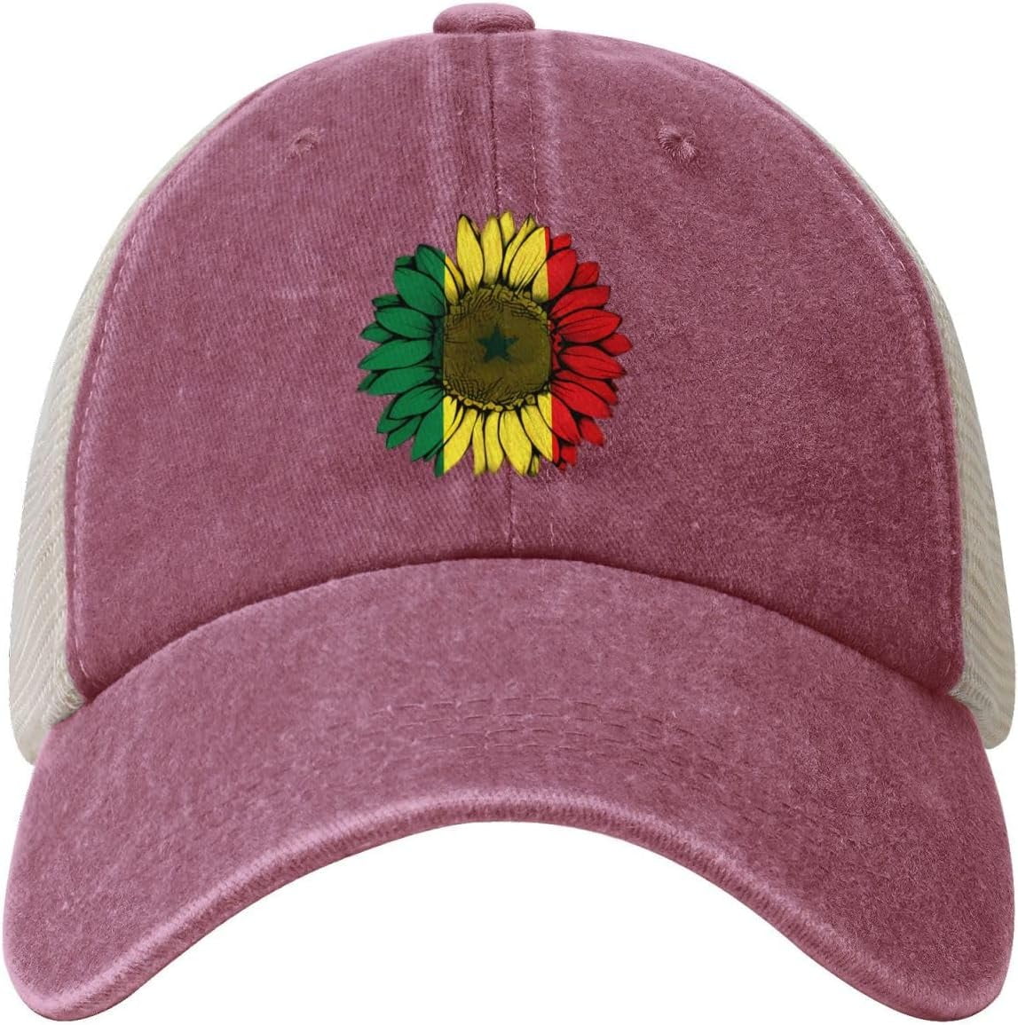 Baseball Cap Vintage Sunflower Senegal Senegalese Flag Trucker Hat Cap ...