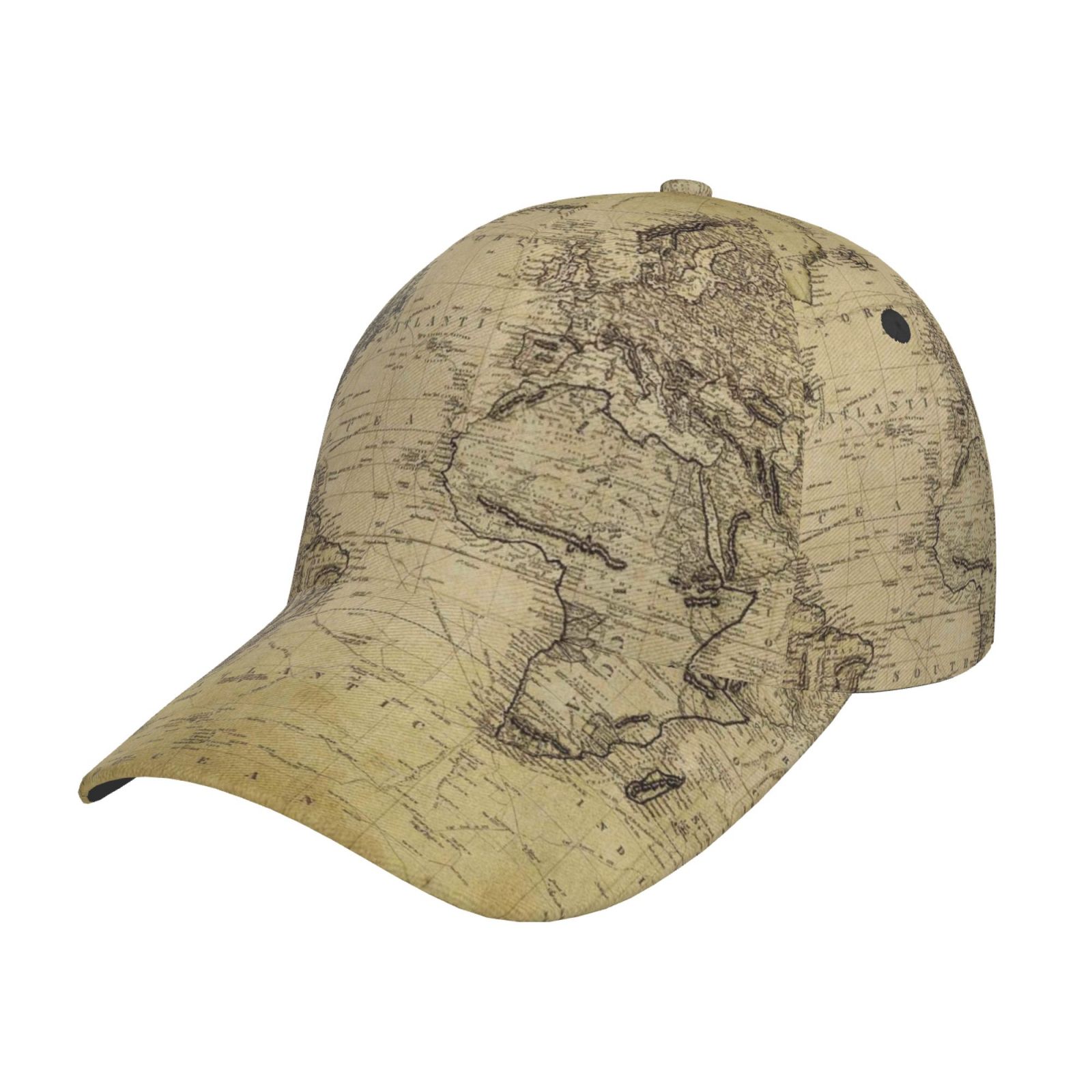 Baseball Cap - Vintage World Map Hats for Men Women Low Profile Classic ...