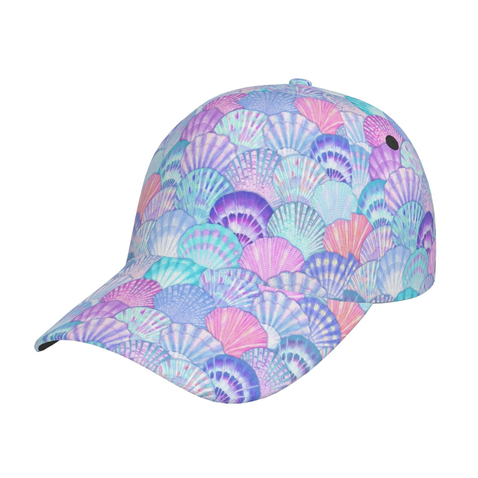 Baseball Cap - Watercolor Sea Shells 1 Adjustable Size Hats For Men And ...