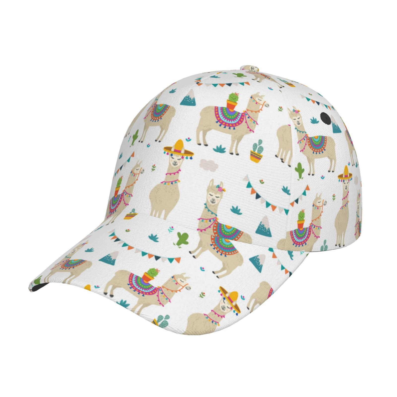 Baseball Cap, Western Style Cute Alpaca Cactus Hats For Men Women Low ...