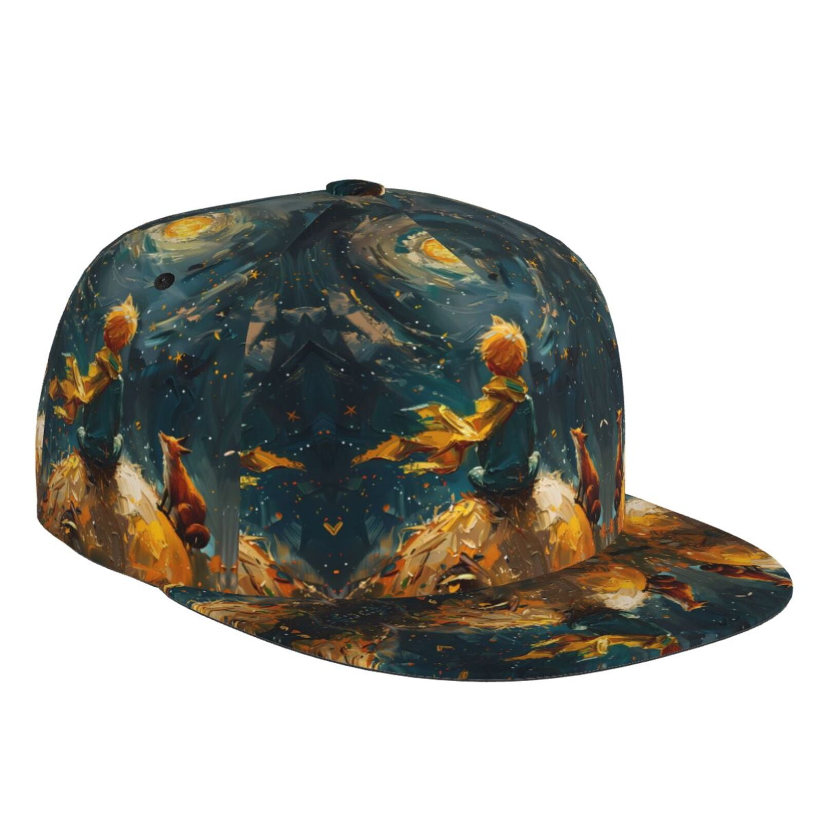 Baseball Cap - Whimsical Starry Night Scene Hats for Men/Women Low ...