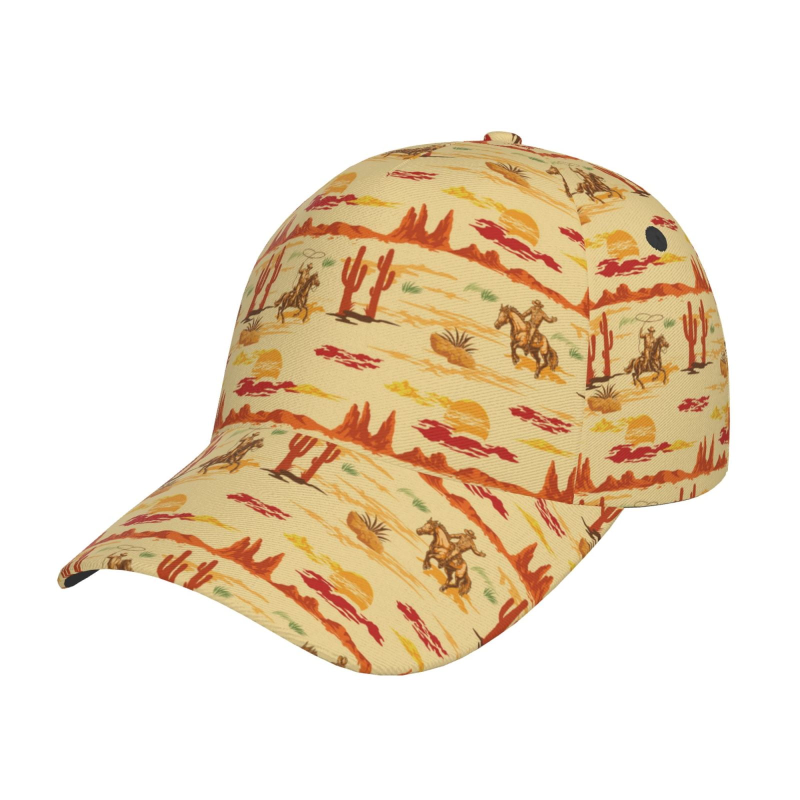 Baseball Cap, Wild West Colorful Trucker Hats Women Dad Hat for ...