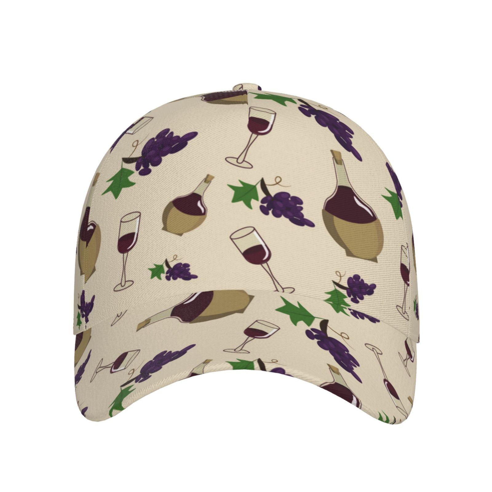 Baseball Cap, Wine Glass Grape Trucker Hats Women Dad Hat For Workouts ...