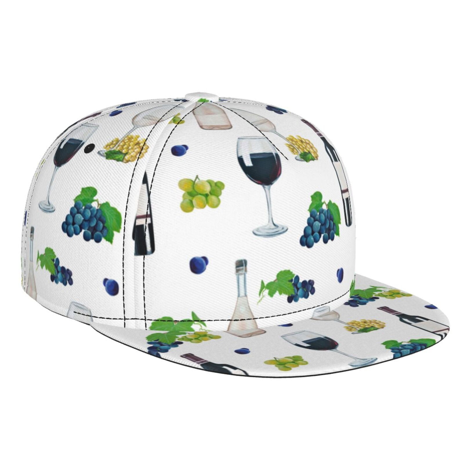 Baseball Cap - Wine Print No.J918 Hats for Men/Women Low Profile ...