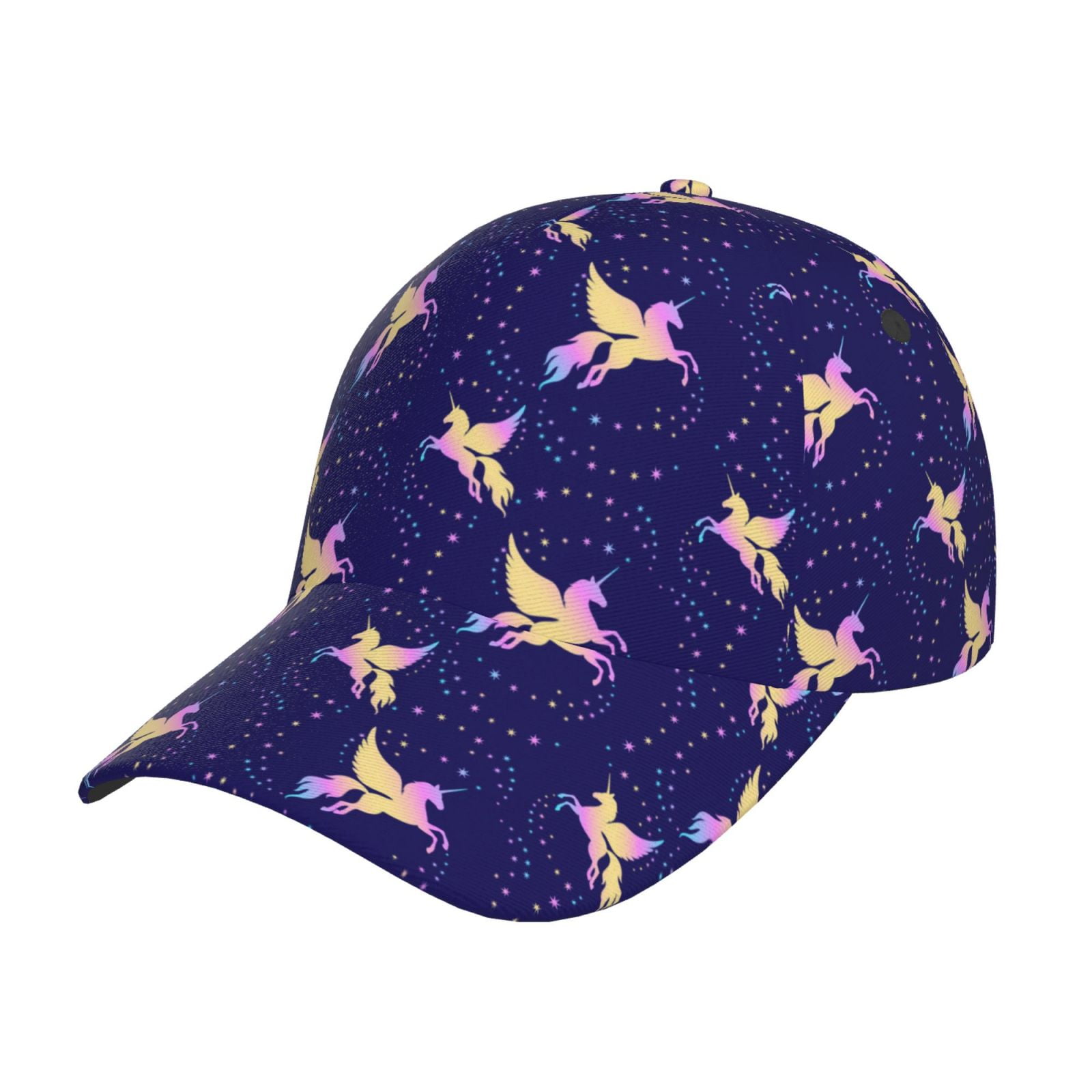 Baseball Cap, Winged horse purple starry sky Sun Hats for Men Women ...