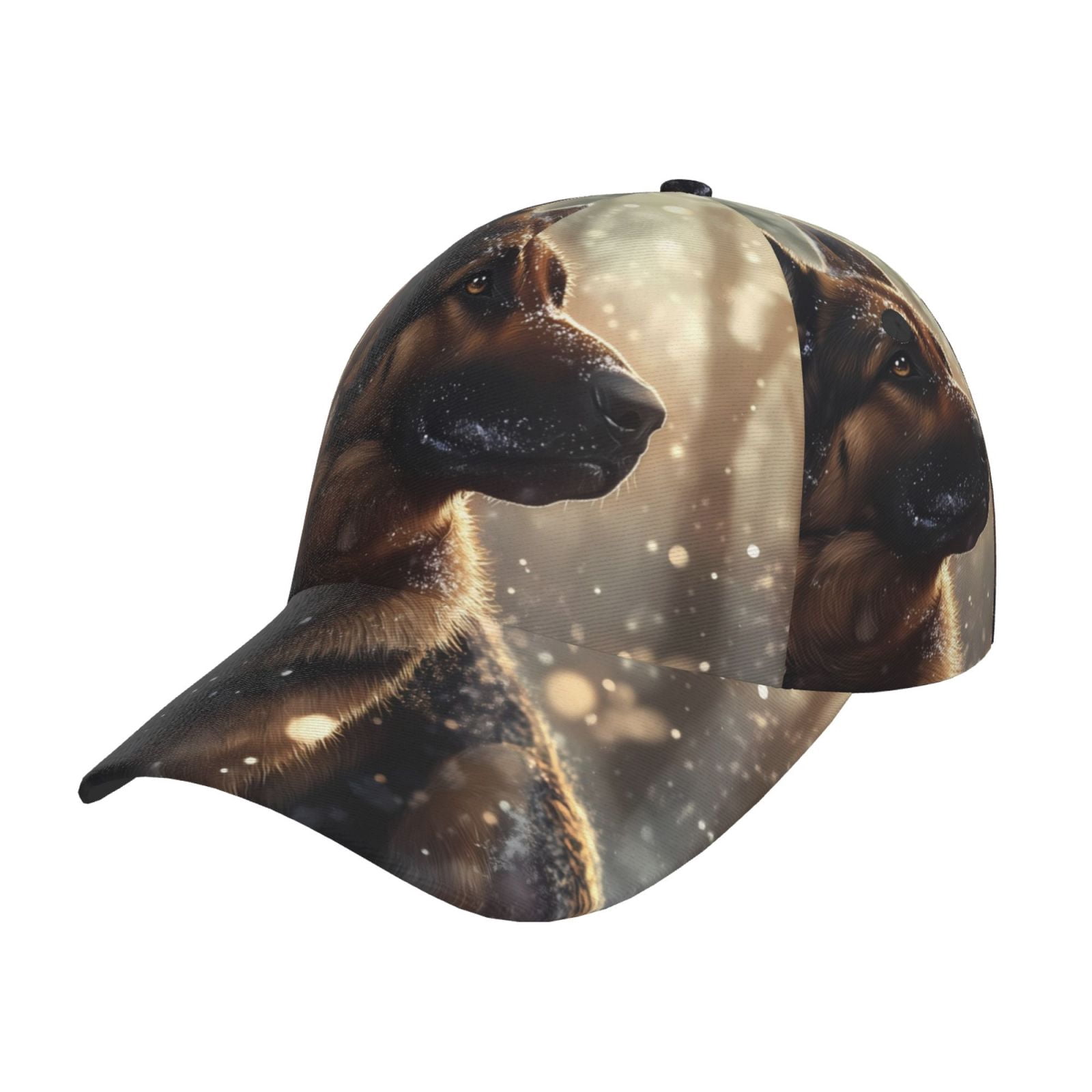Baseball Cap, Winter Snowflake German Shepherd Trucker Hats Women Dad ...