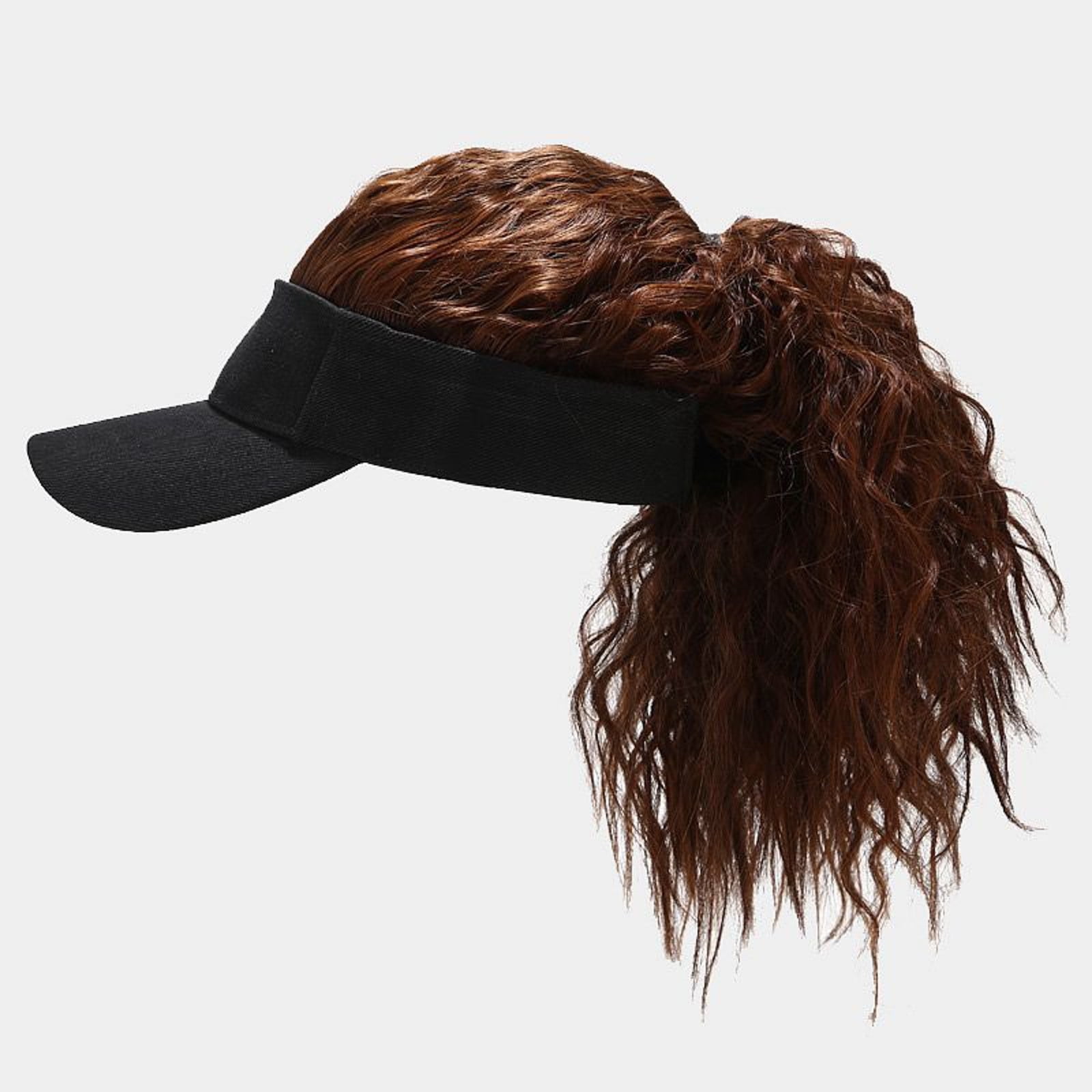 Curly Hair Baseball Cap - Adjustable Hairpiece Hat for Effortless Style ...