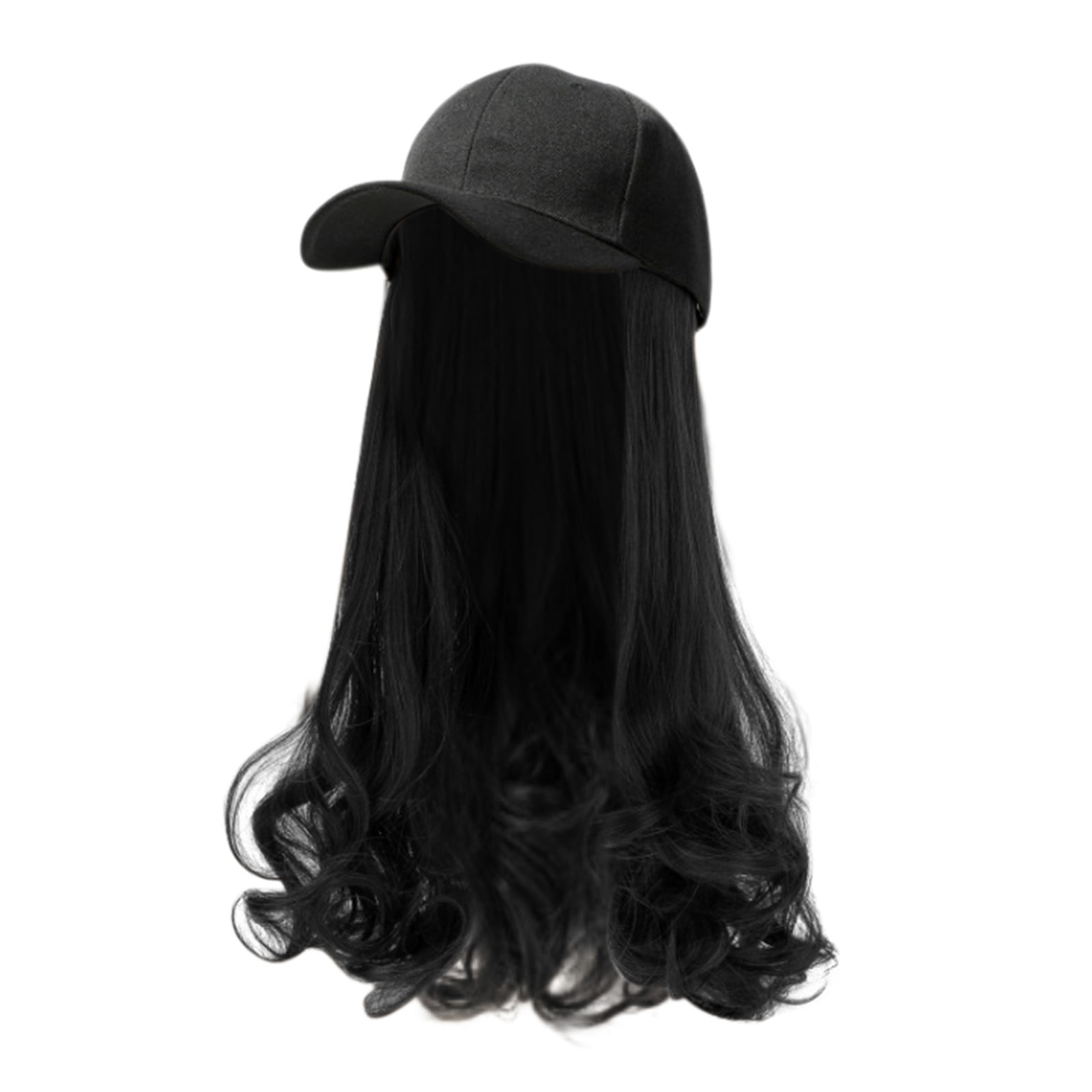 Baseball Cap With Hair Extensions Synthetic Hair Wig Baseball Hat With ...