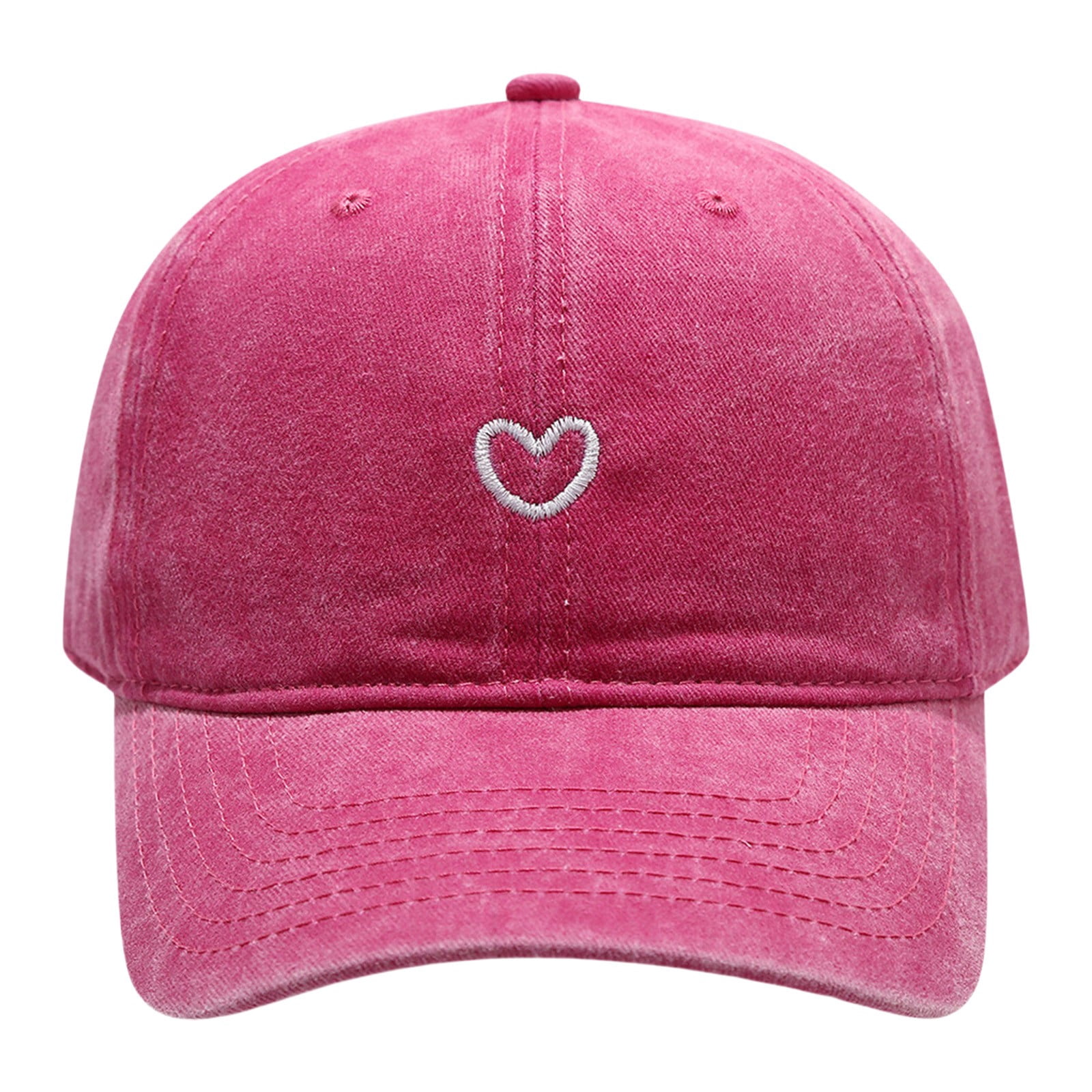 Baseball Cap Women! Comdrip Women Solid Color Heart Embroidered Soft ...