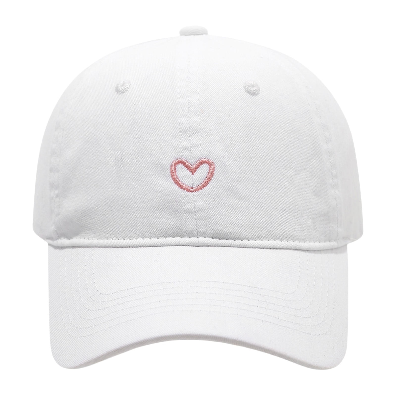Baseball Cap Women! Comdrip Women Solid Color Heart Embroidered Soft ...