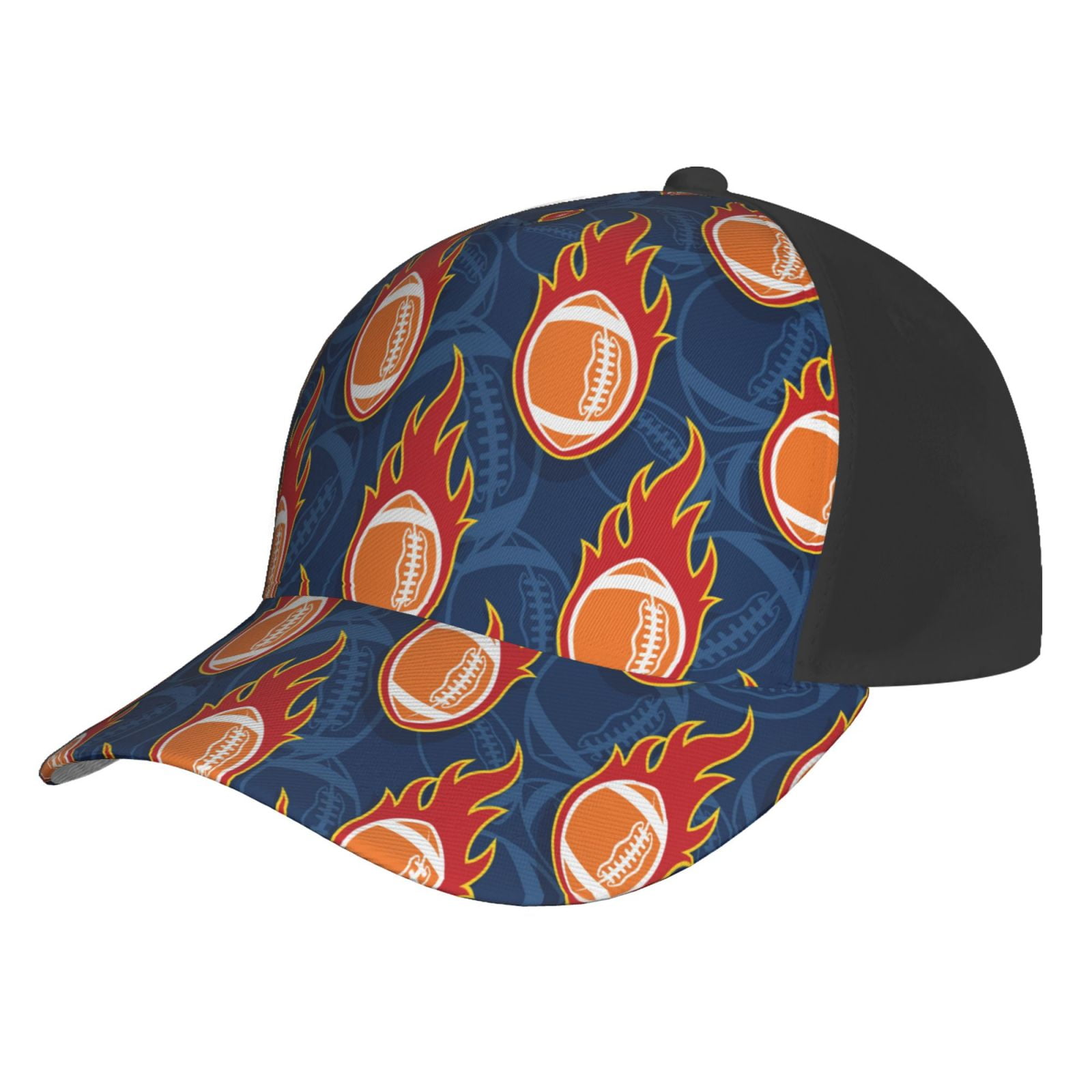 Baseball Cap Women Men - American Football Fire Flames Adjustable Dad ...