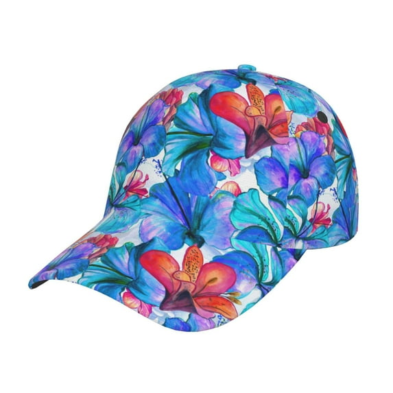 Baseball Cap Women Men- Bright Flowers Adjustable for Baseball Hat ...