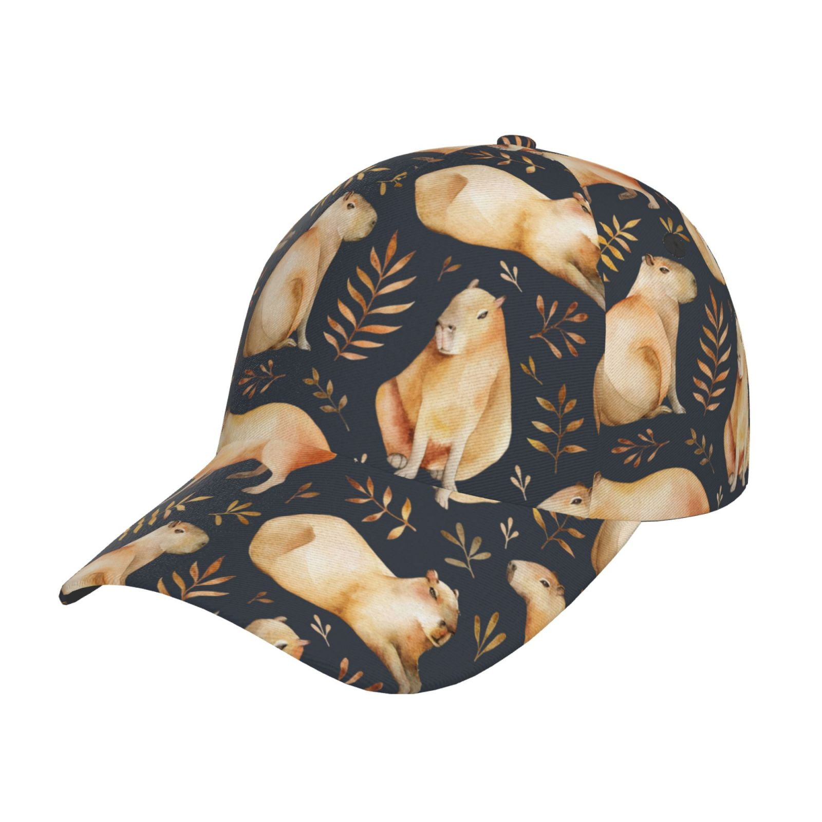 Baseball Cap Women Men- Capybara Leaf Adjustable for Baseball Hat Women ...