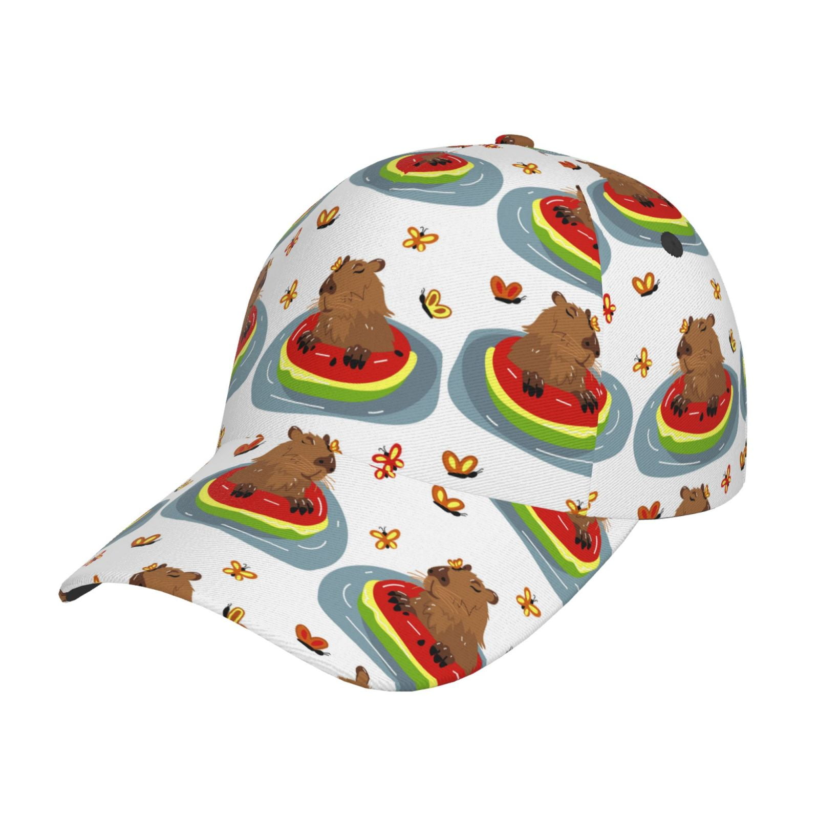 Baseball Cap Women Men- Capybaras Butterfly Adjustable for Baseball Hat ...