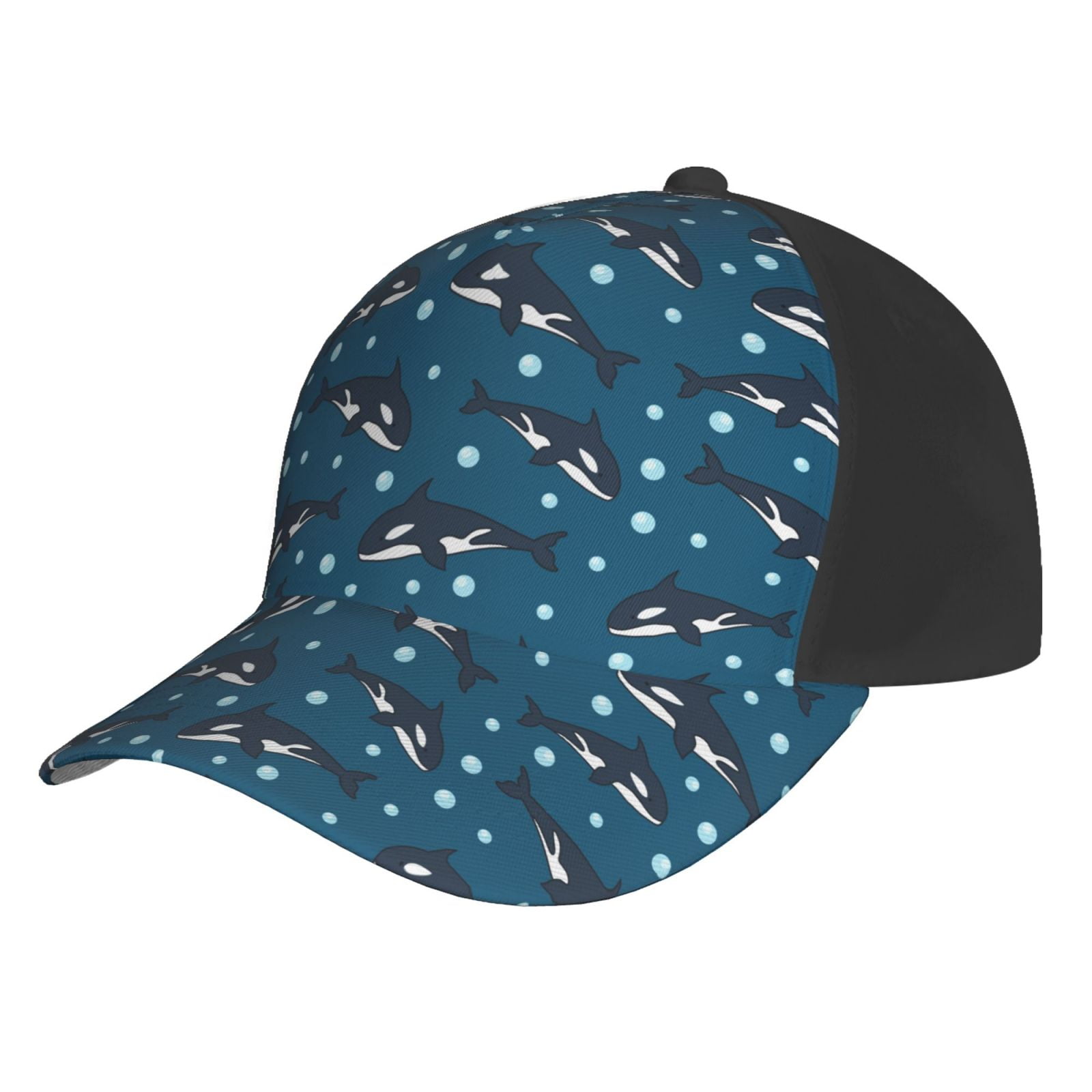 Baseball Cap Women Men - Cartoon Cute Whale Bubble Adjustable Dad Hat ...
