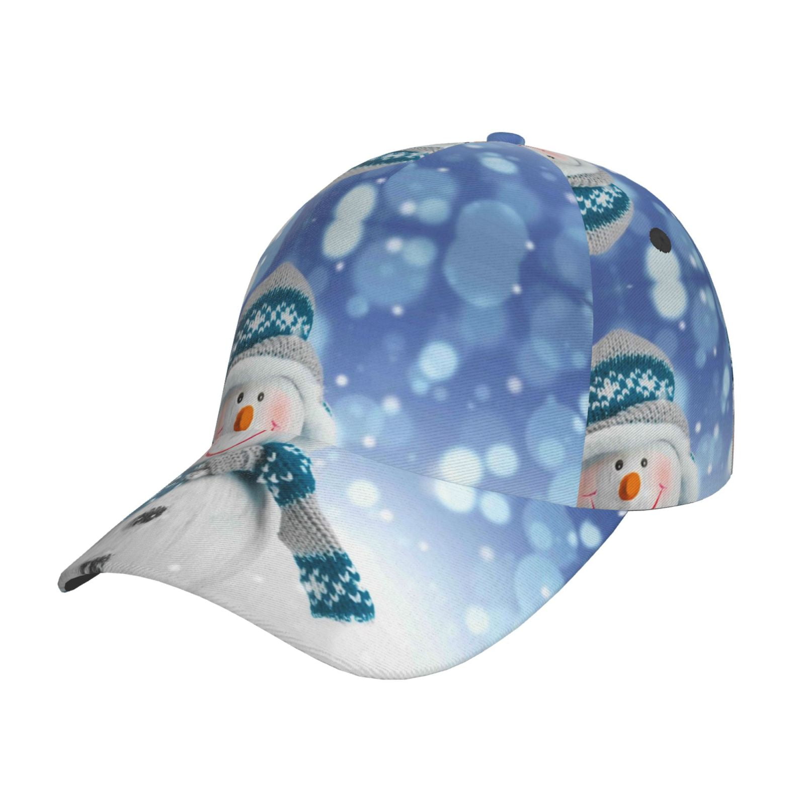 Baseball Cap Women Men- Christmas Snowman In The Snow Adjustable for ...