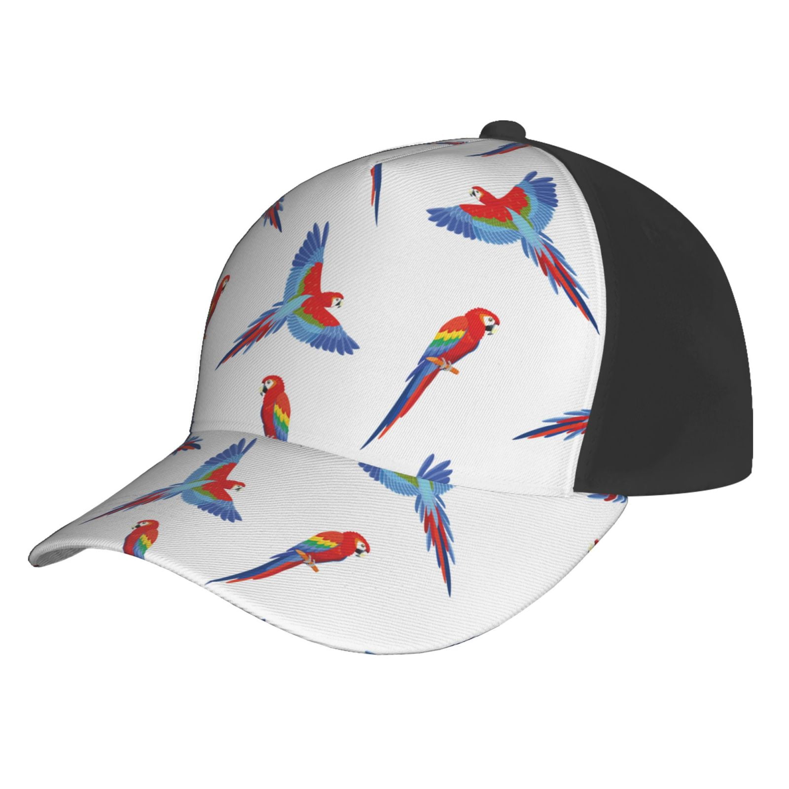 Baseball Cap Women Men - Colorful Cute Macaw Parrot Adjustable Dad Hat ...