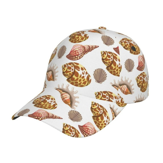 Baseball Cap Women Men- Conch Shells Print No.9042 Adjustable for ...