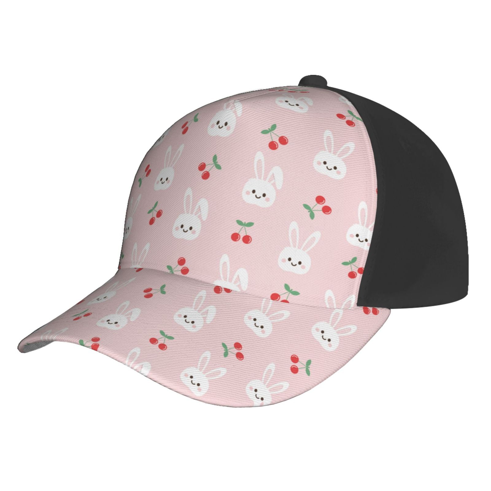Baseball Cap Women Men - Cute Berry Rabbit Adjustable Dad Hat Baseball ...