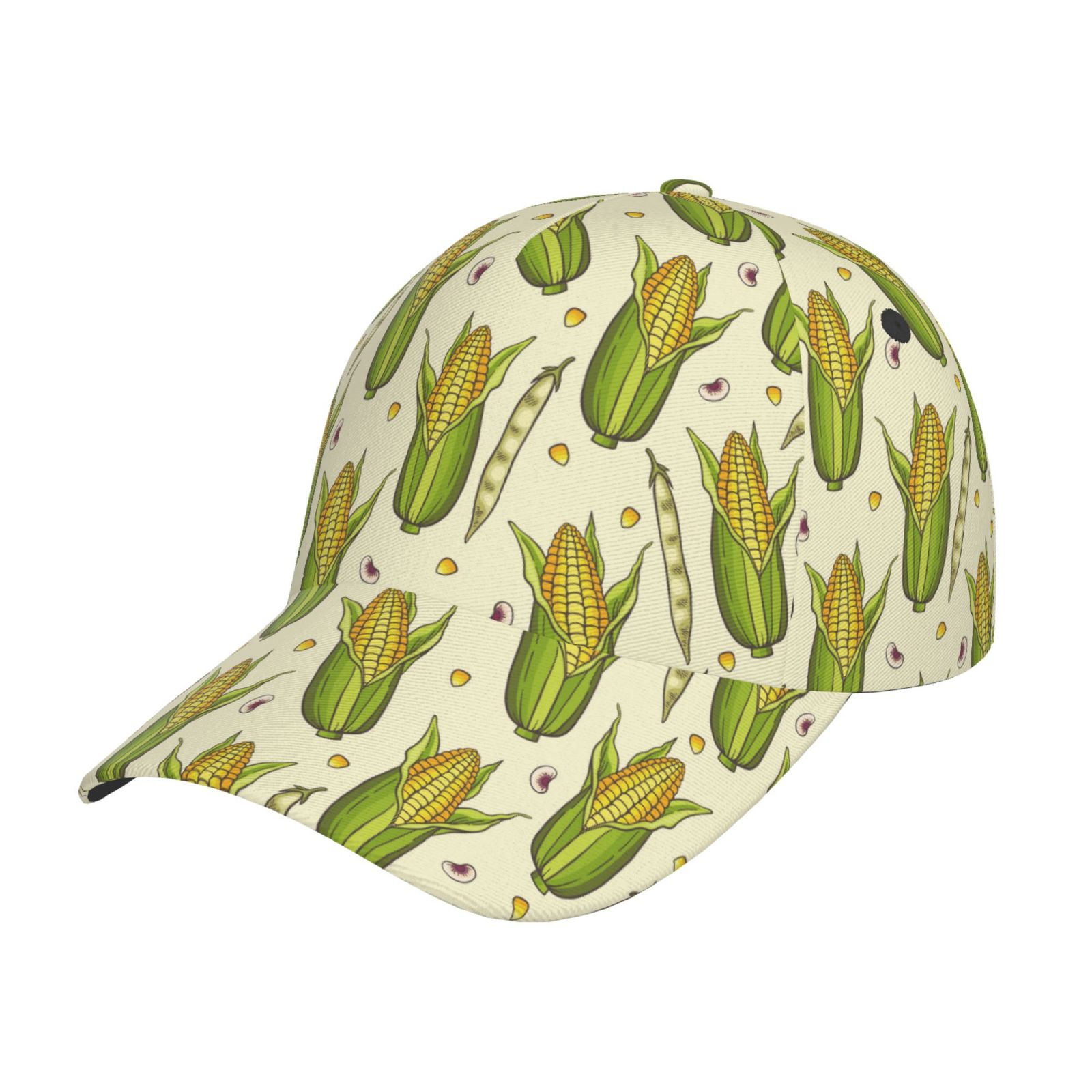 Baseball Cap Women Men- Cute Corn Bean Adjustable for Baseball Hat ...