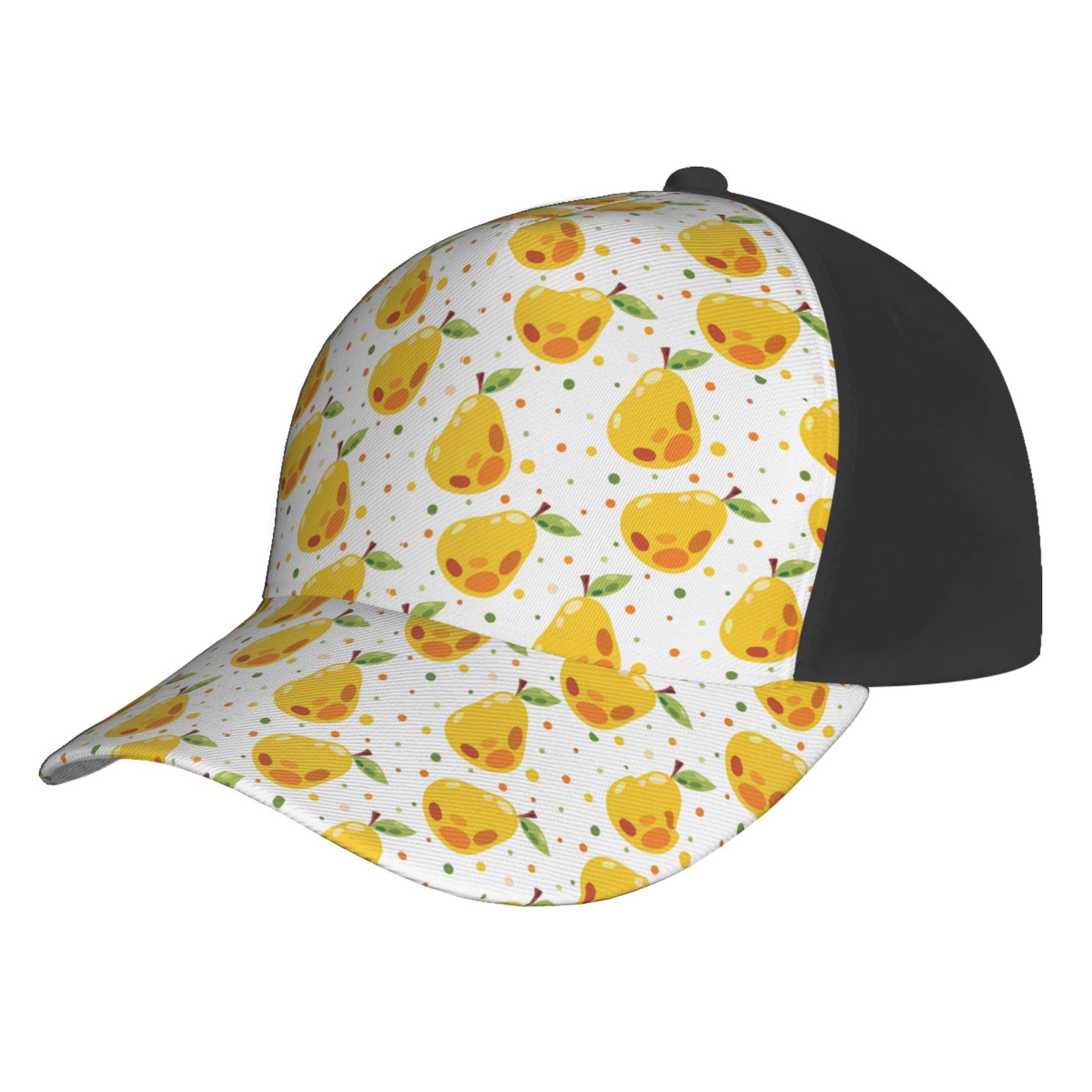 Baseball Cap Women Men - Cute Golden Yellow Pear Adjustable Dad Hat ...