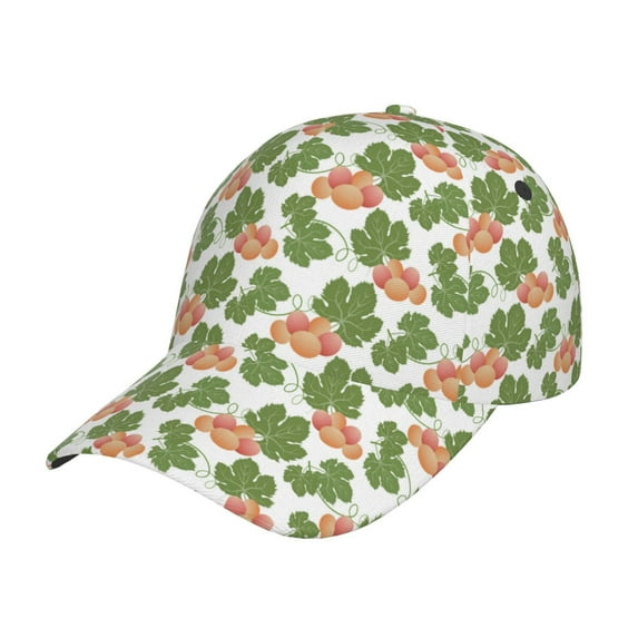 Baseball Cap Women Men- Cute Grape No.1160 Adjustable for Baseball Hat ...