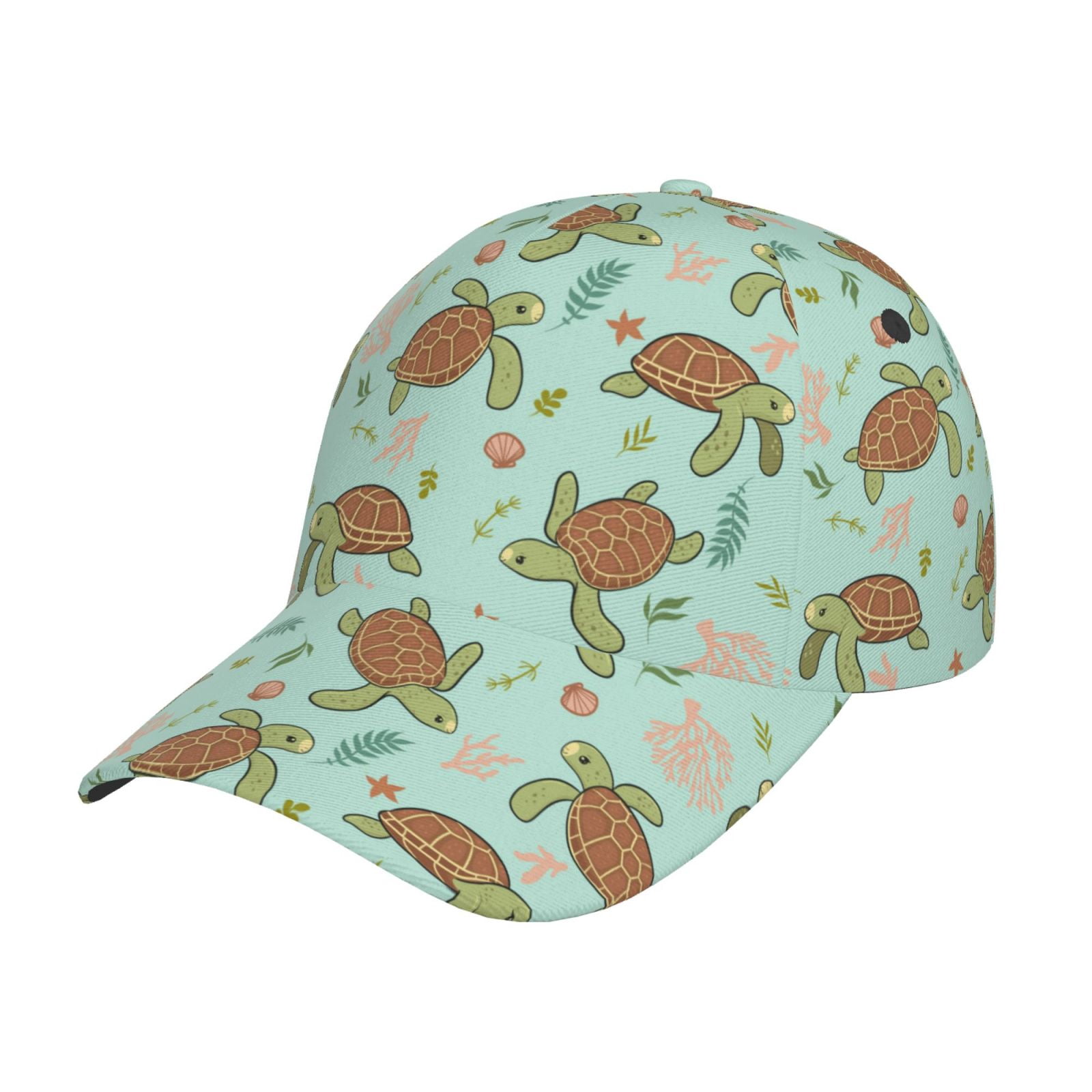 Baseball Cap Women Men- Cute Sea Turtles Adjustable for Baseball Hat ...