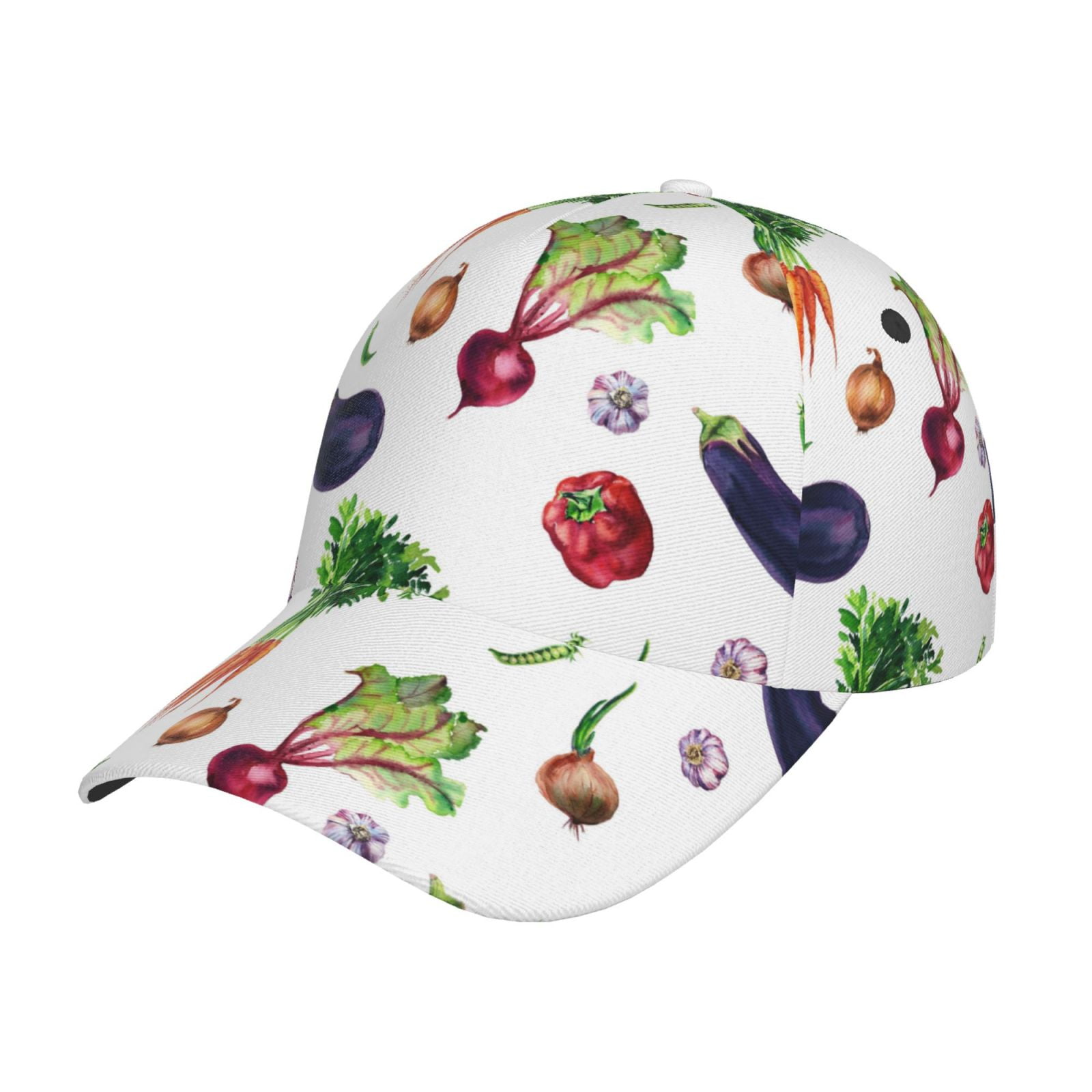 Baseball Cap Women Men- Eggplant onion garlic chilies Adjustable for ...