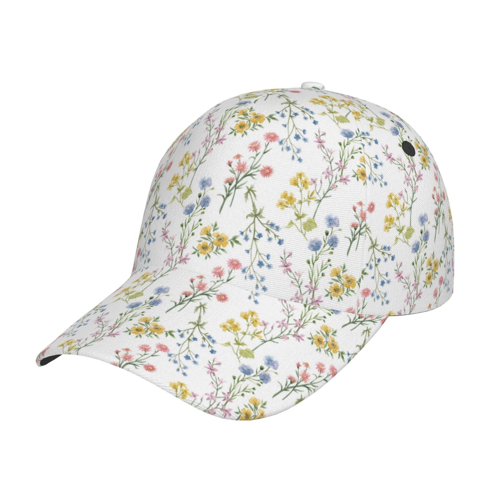 Baseball Cap Women Men- Floral print Adjustable for Baseball Hat Women ...