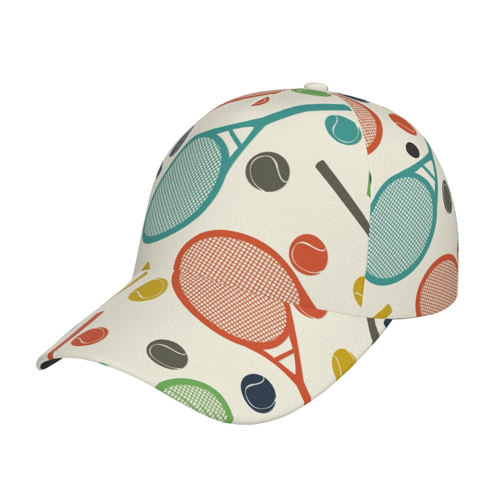 Baseball Cap Women Men- Racket and Tennis Ball Adjustable for Baseball ...