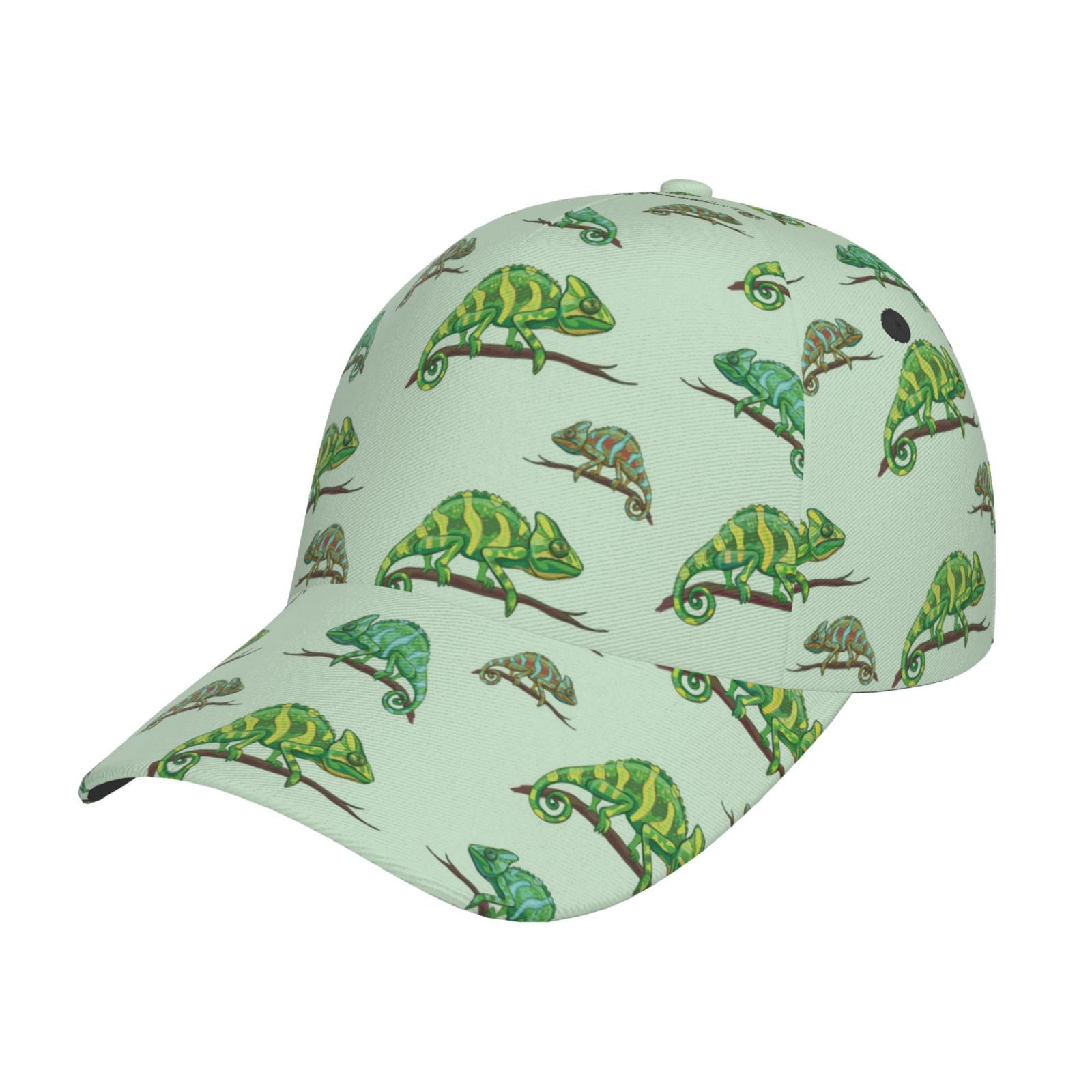 Baseball Cap Women Men- cartoon chameleon cute lizard Adjustable for ...