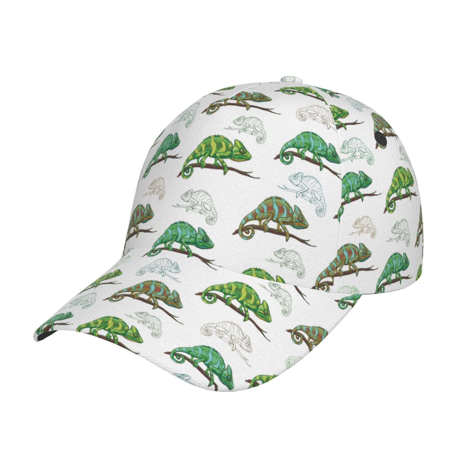 Baseball Cap Women Men- cartoon cute lizard chameleon Adjustable for ...