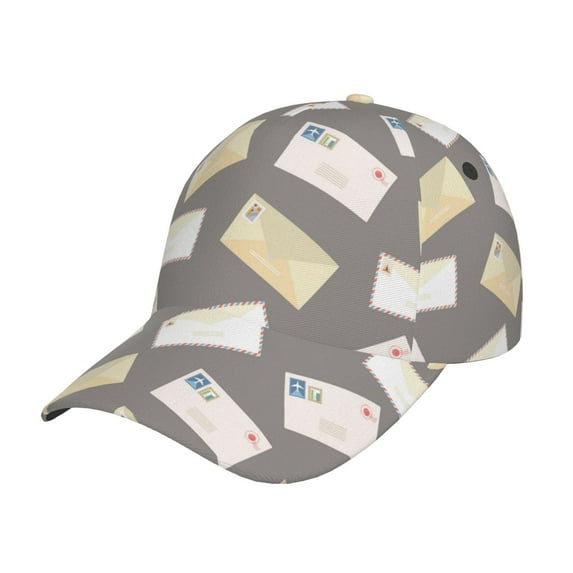 Baseball Cap Women Men- envelope Pattern Adjustable for Baseball Hat ...