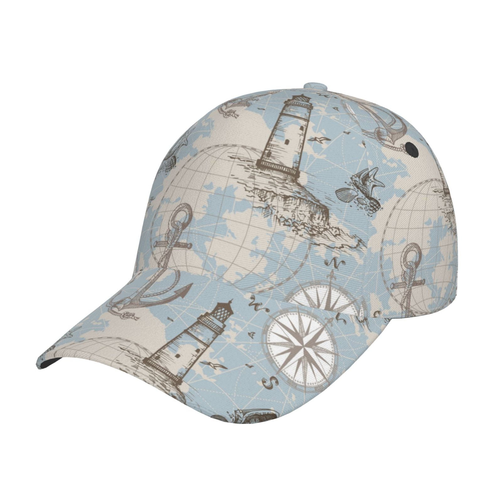 Baseball Cap Women Men- vintage Lighthouse anchor cool Adjustable for ...