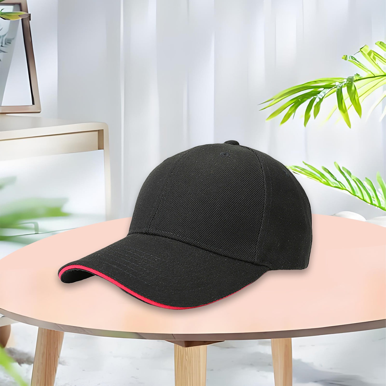 Baseball Cap Women, Red Sandwich Hairy Green Baseball Cap Light Plate ...